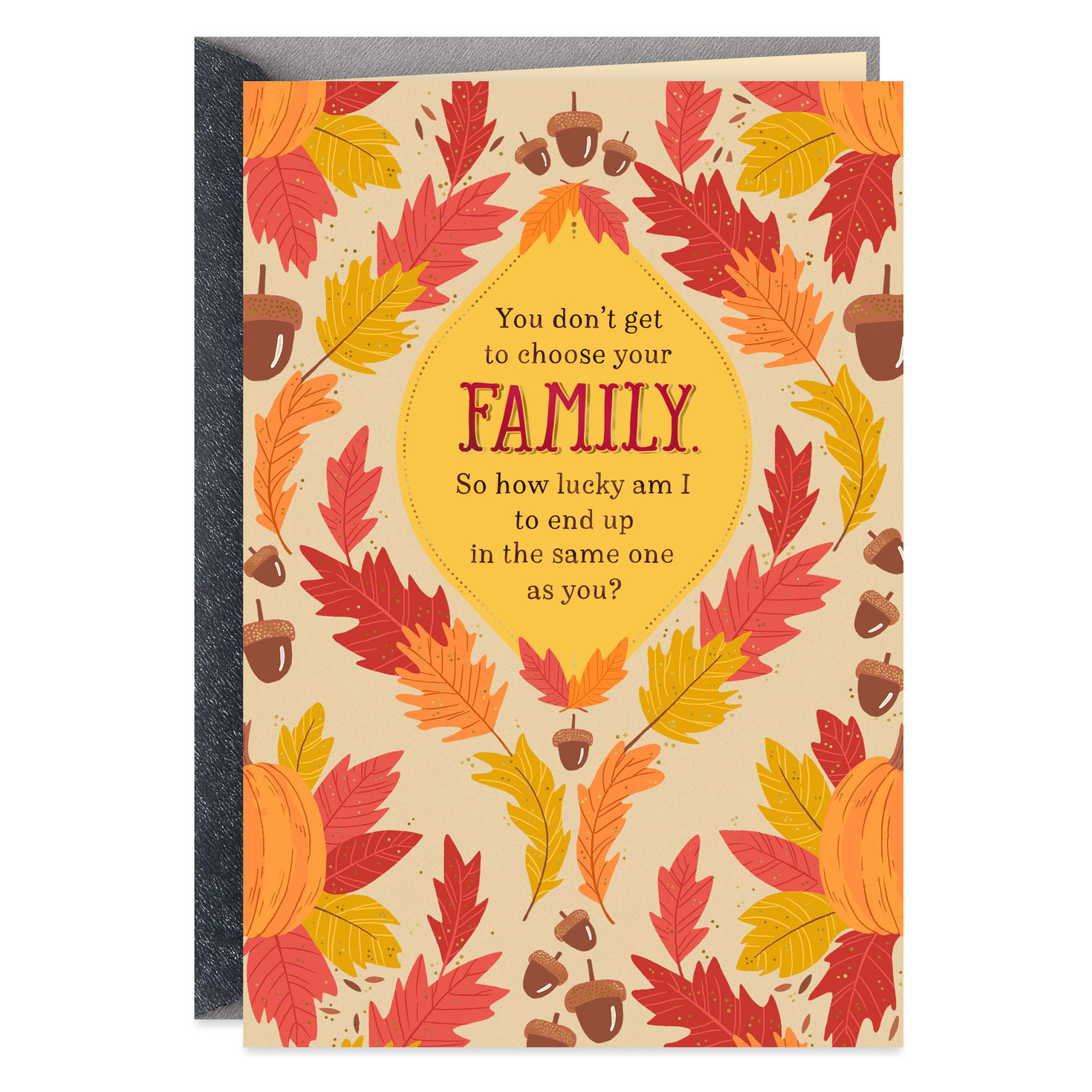Glad We're Family Thanksgiving Card - Greeting Cards - Hallmark