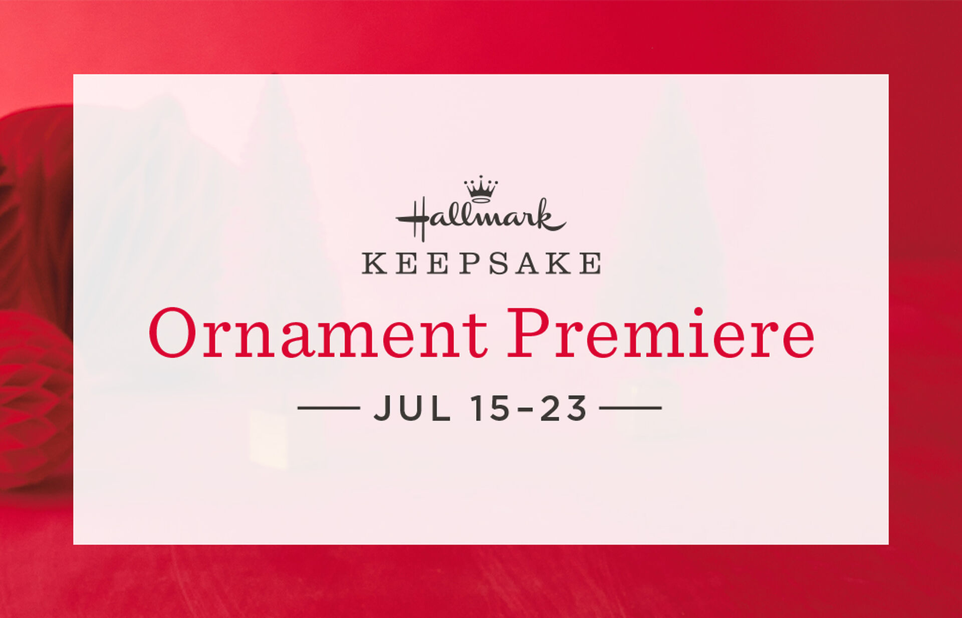 Keepsake Ornament Events | Hallmark