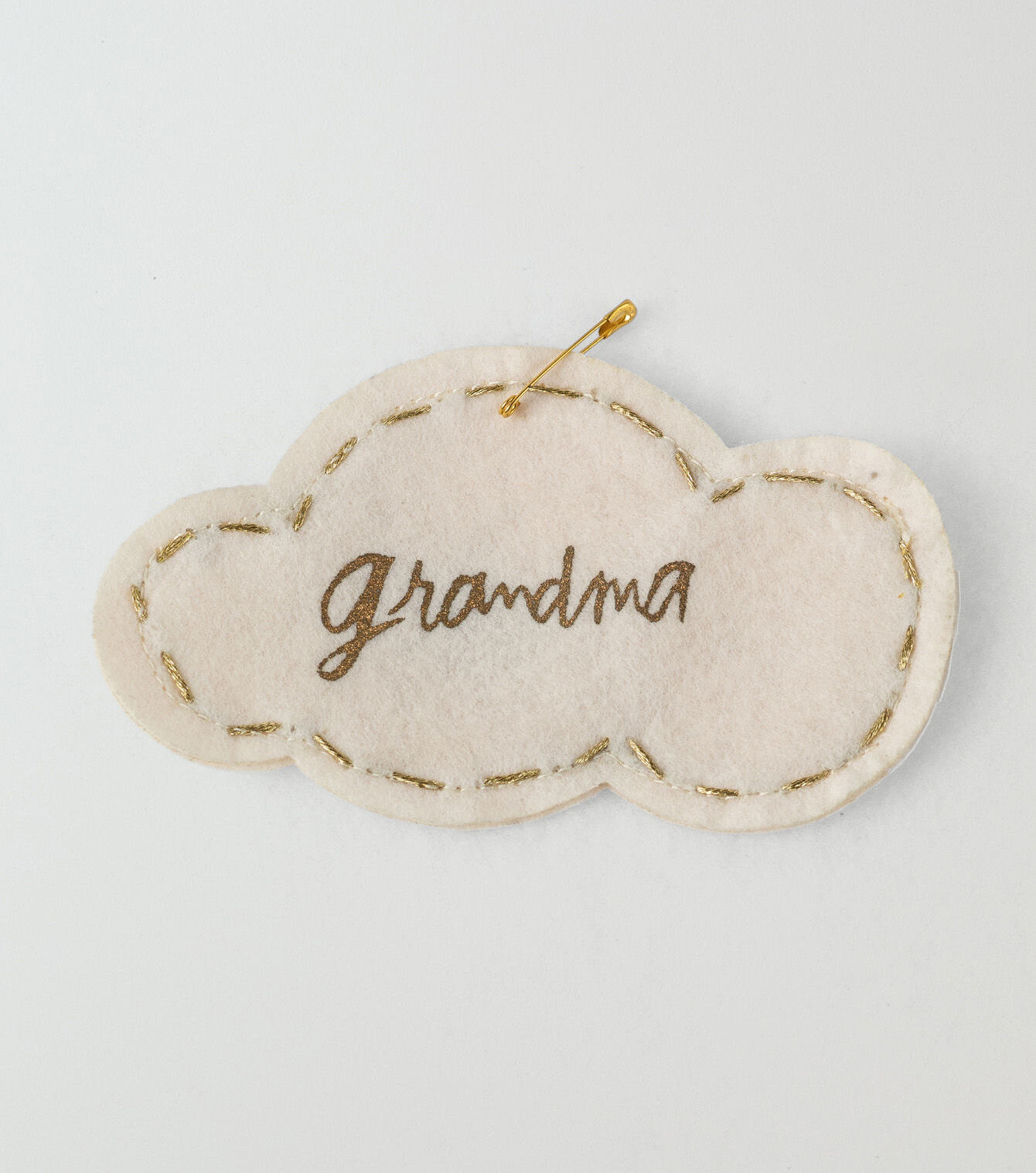 Grandma Cloud Name Badge