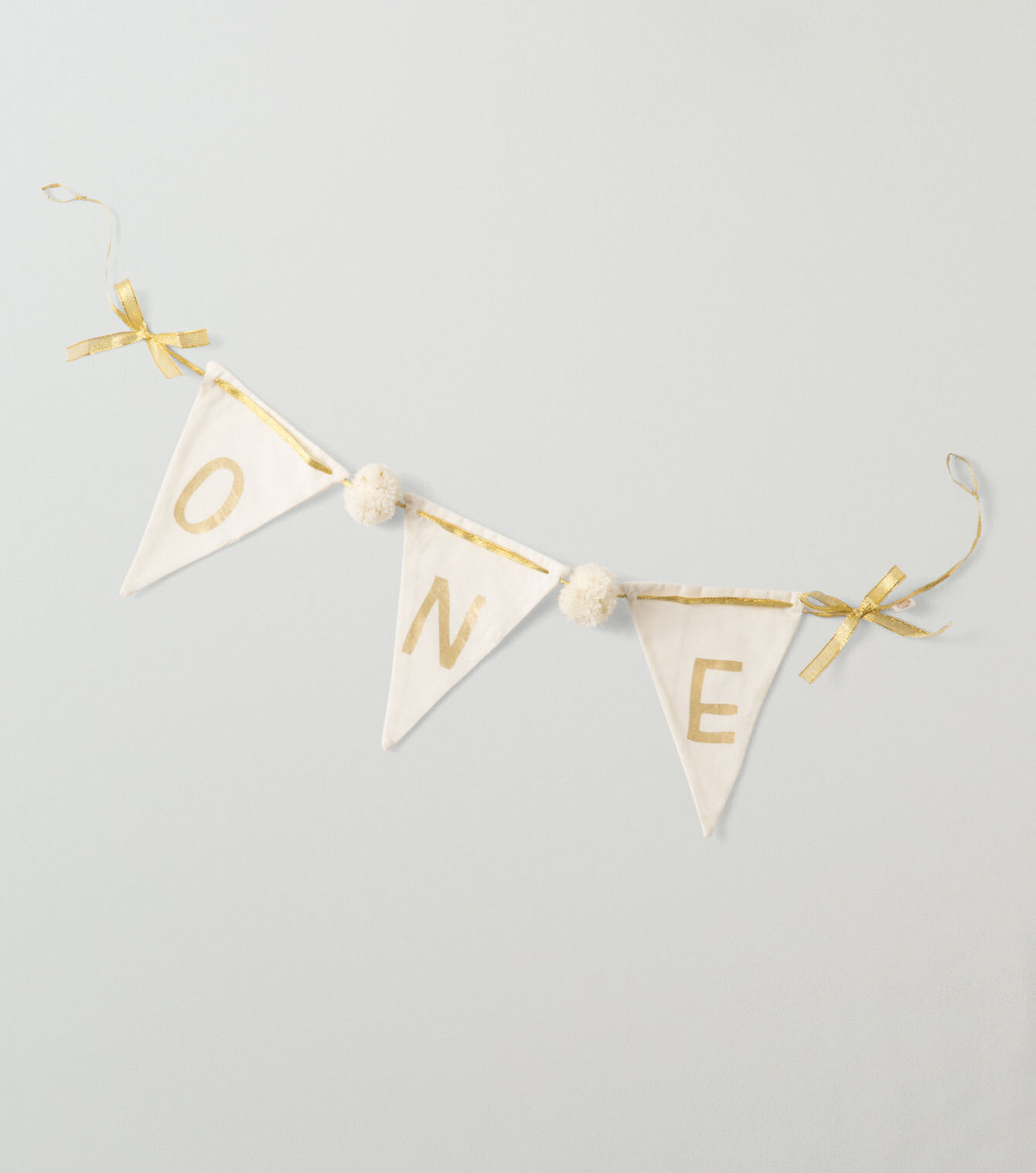 ONE Year Fabric Birthday Banner