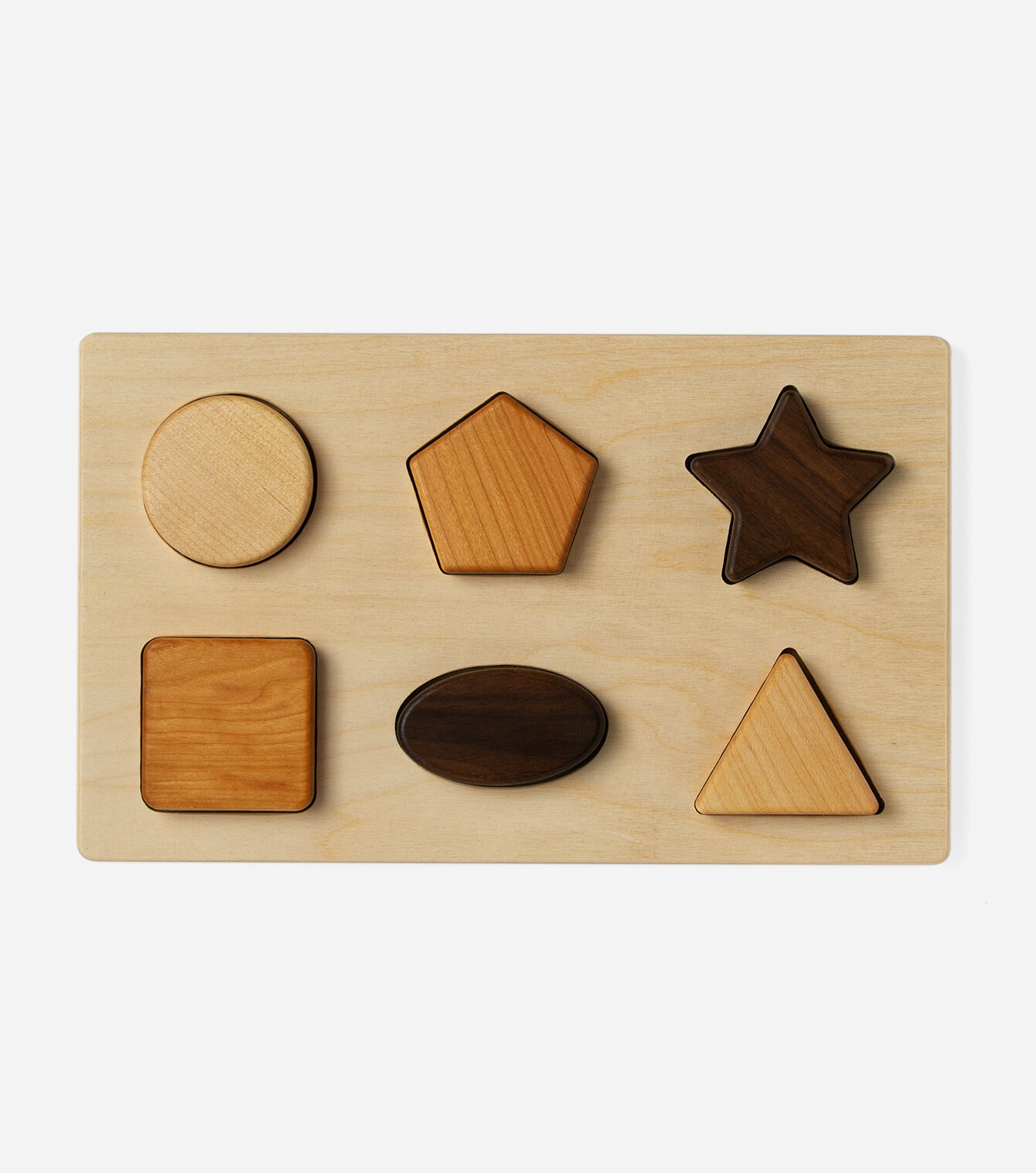 Natural Wood Shapes Puzzle