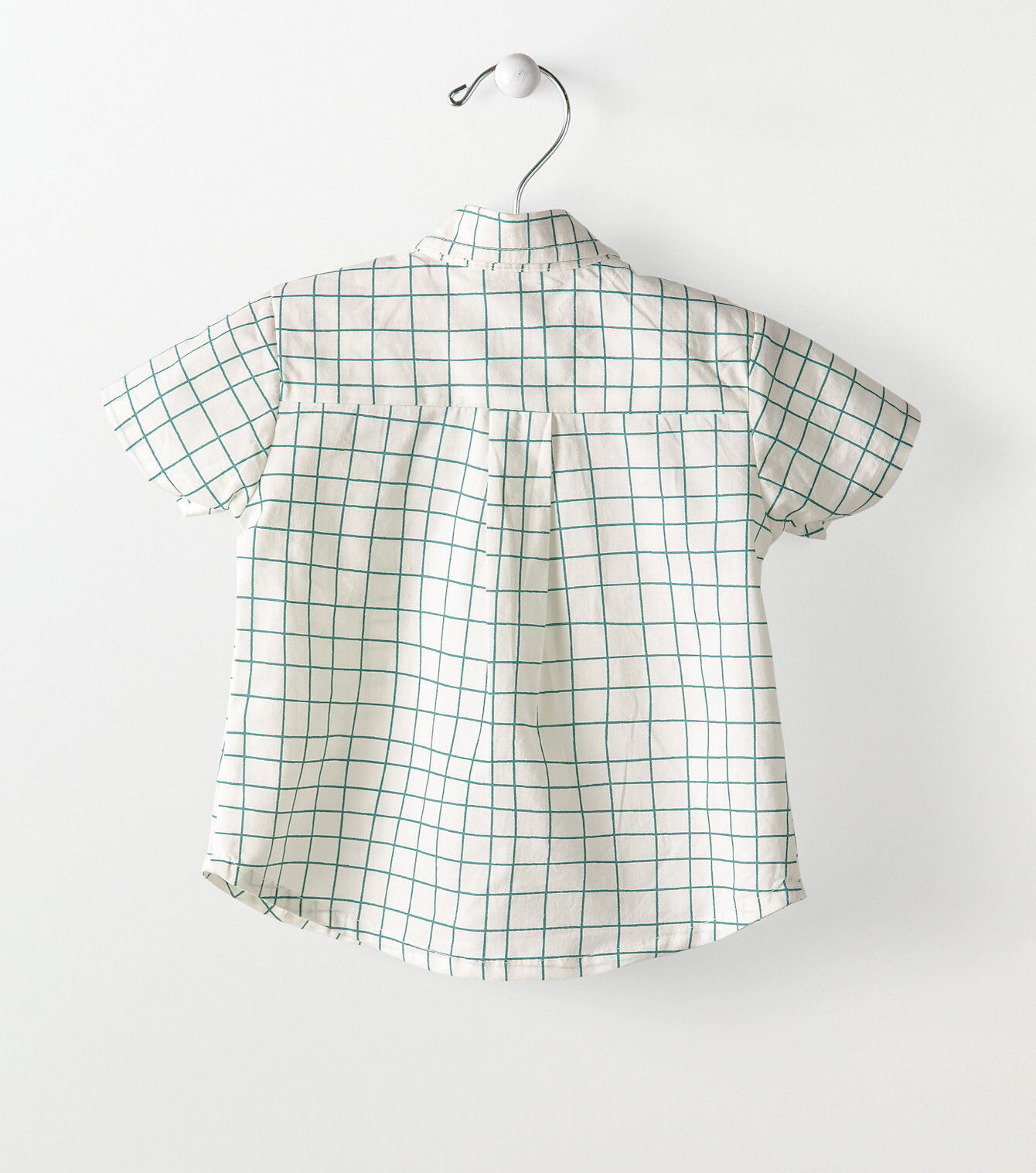 Windowpane Print Button Top