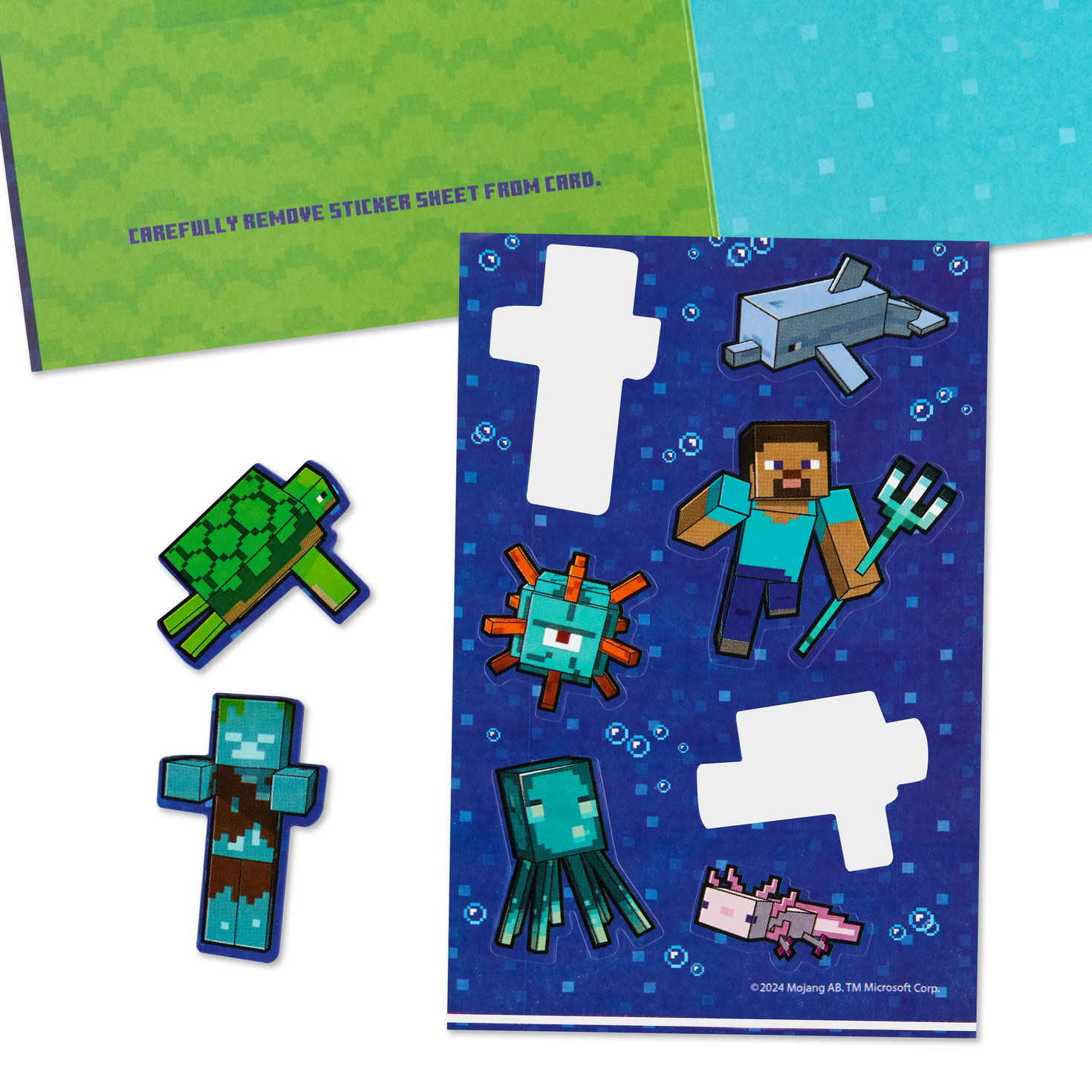 Minecraft Build a World of Adventure Birthday Card With Stickers ...