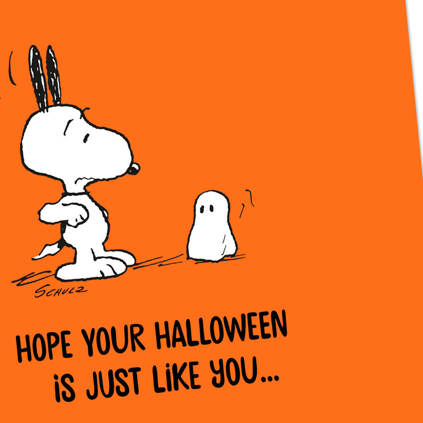 Peanuts® Snoopy and Ghost So Awesome It's Scary Halloween Card ...