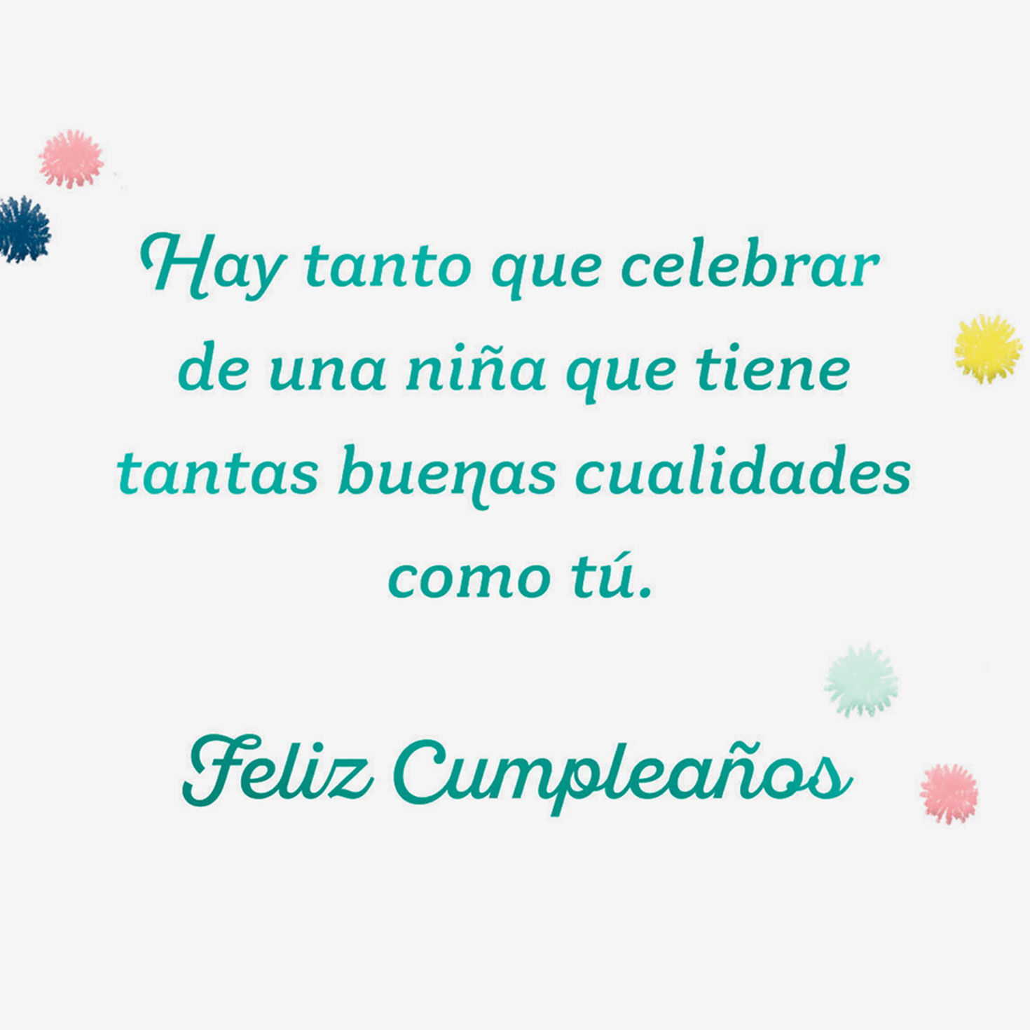 You're Beautiful Spanish-Language Birthday Card for Girl - Greeting ...