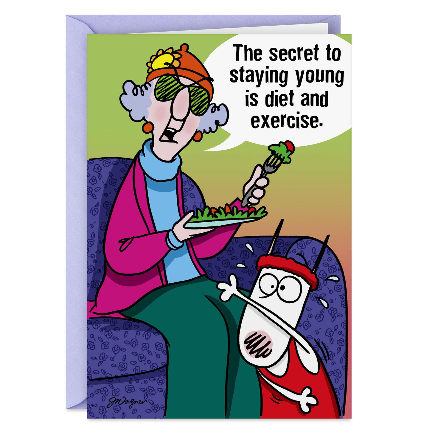 Maxine™ Secret to Staying Young Funny Birthday Card - Greeting Cards ...