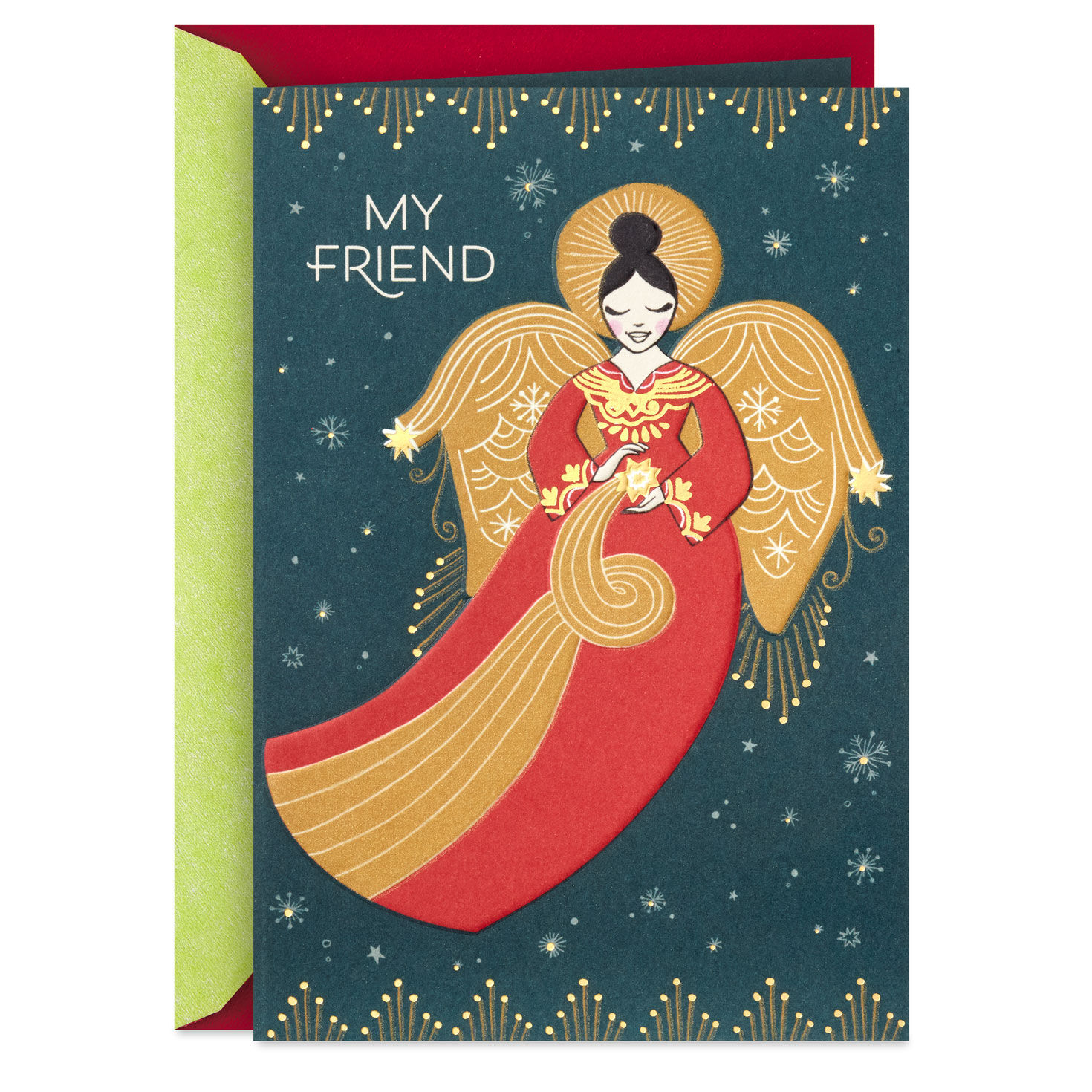 Lucky to Know You Christmas Card for Friend - Greeting Cards - Hallmark