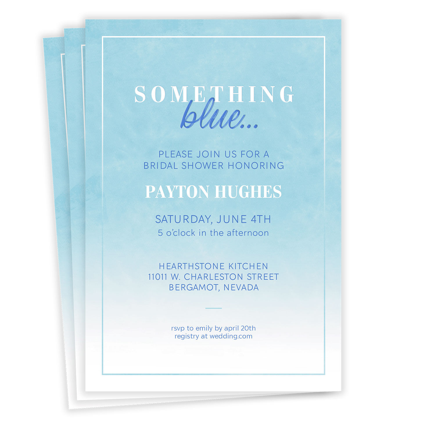 Something Blue Bridal Shower Invitation - Invitations | Hallmark