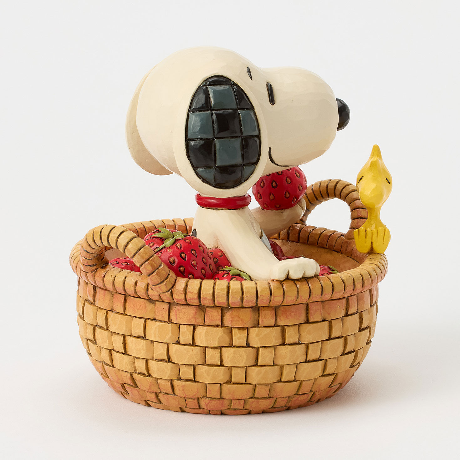 Jim Shore Peanuts Snoopy in Strawberry Basket Figurine, 4.9" H ...