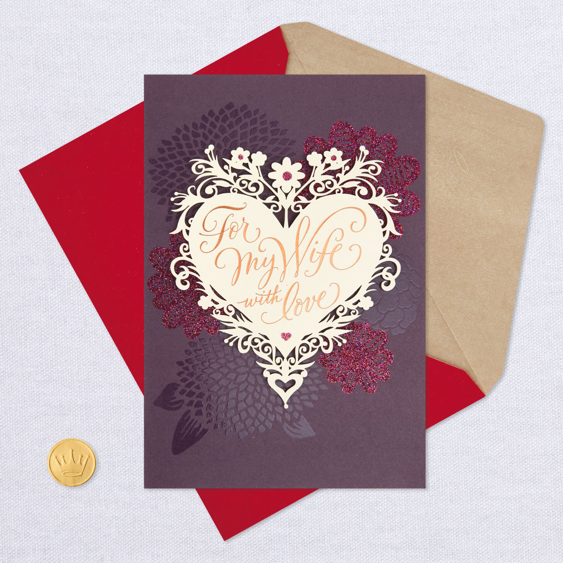 Heart and Flowers Sweetest Day Card for Wife - Greeting Cards - Hallmark