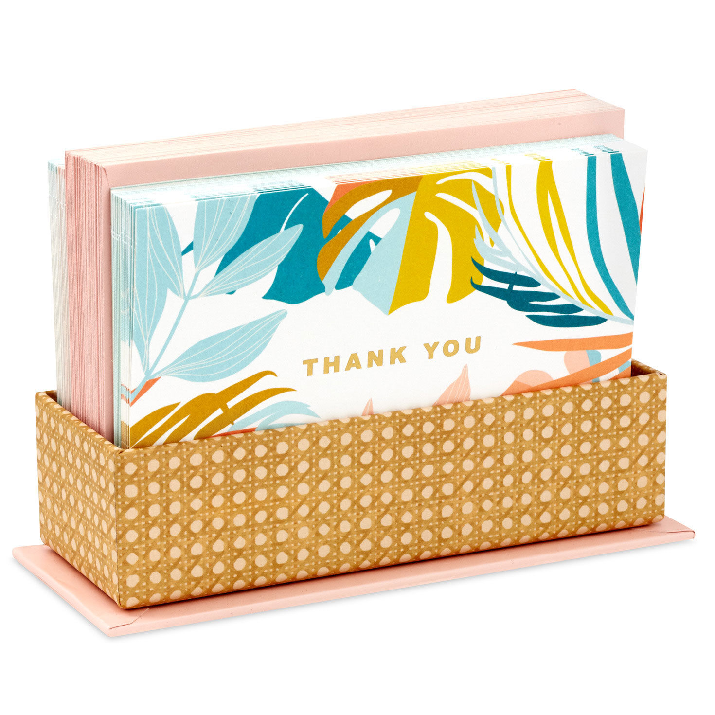 Tropical Style Assorted Blank Note Cards in Caddy, Pack of 40 - Note Cards & Stationery | Hallmark