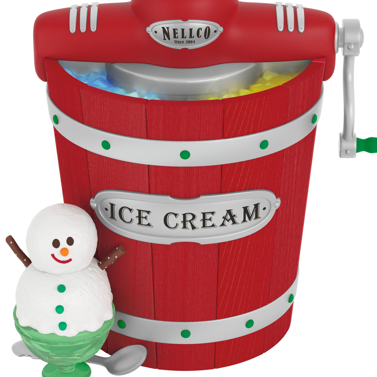 Nellco Ice Cream Maker Musical Ornament With Light - Keepsake Ornaments ...