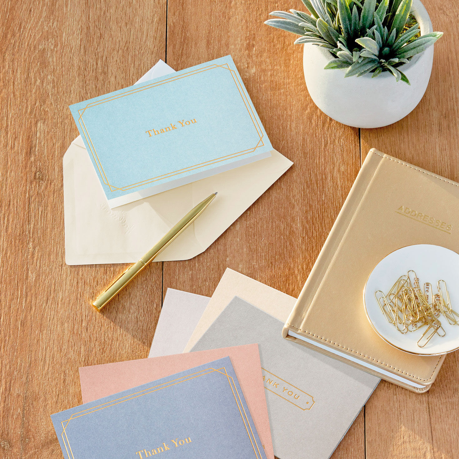 Simple and Stately Boxed Blank Thank-You Notes Assortment, Pack of 24 ...