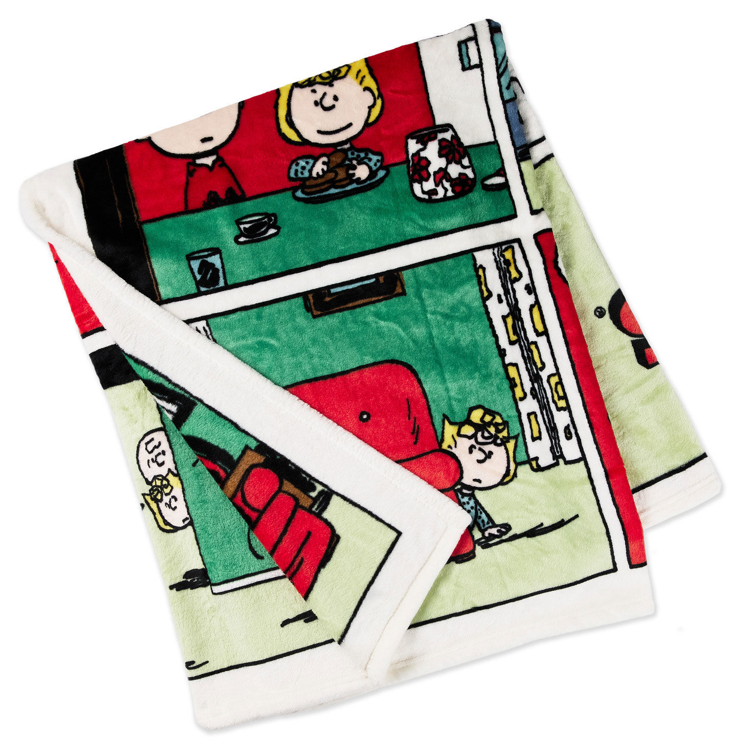 Peanuts® Christmas Comic Strip Throw Blanket, 50x60 - Pillows ...