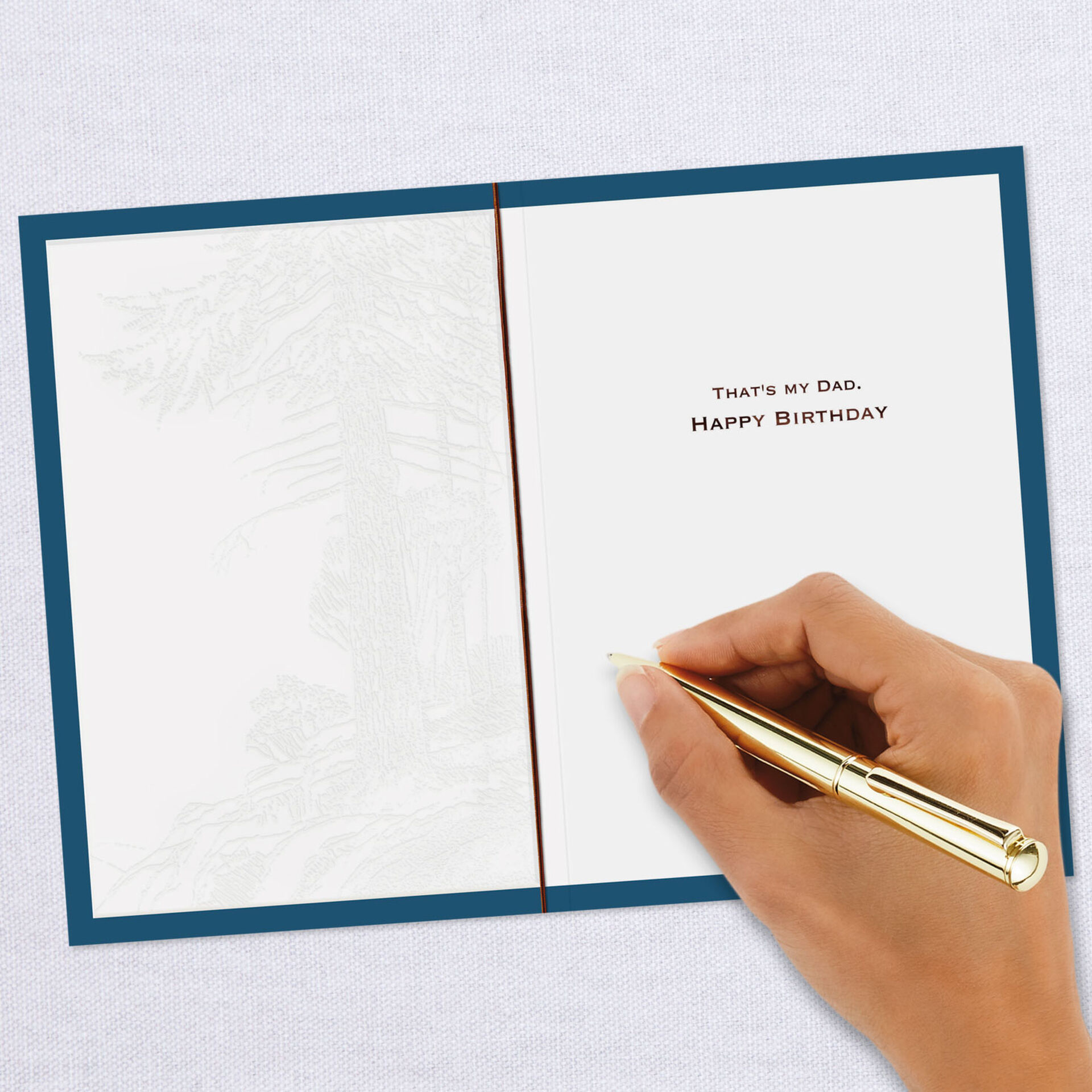 Pine Tree Landscape Scene Birthday Card for Dad - Greeting Cards - Hallmark