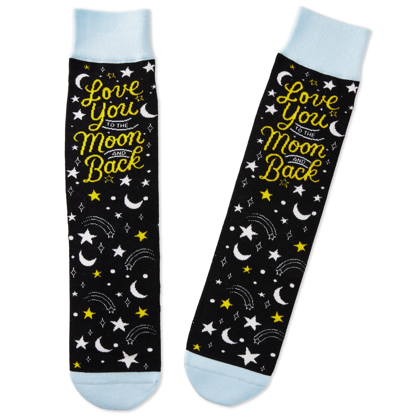 Love You To the Moon and Back Novelty Crew Socks - Socks & Slippers ...