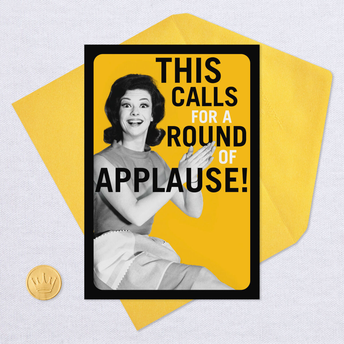 A Round of Applause Funny Congratulations Card - Greeting Cards - Hallmark