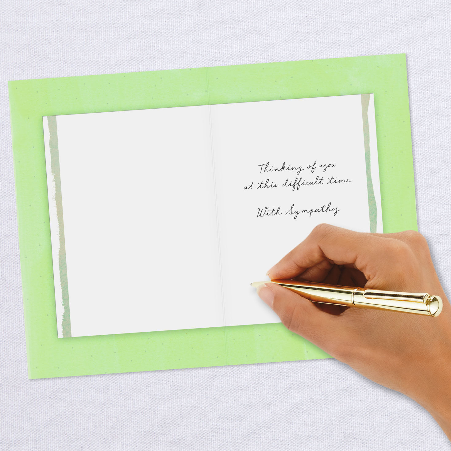 Caring Surrounds You Open Hands Sympathy Card - Greeting Cards | Hallmark