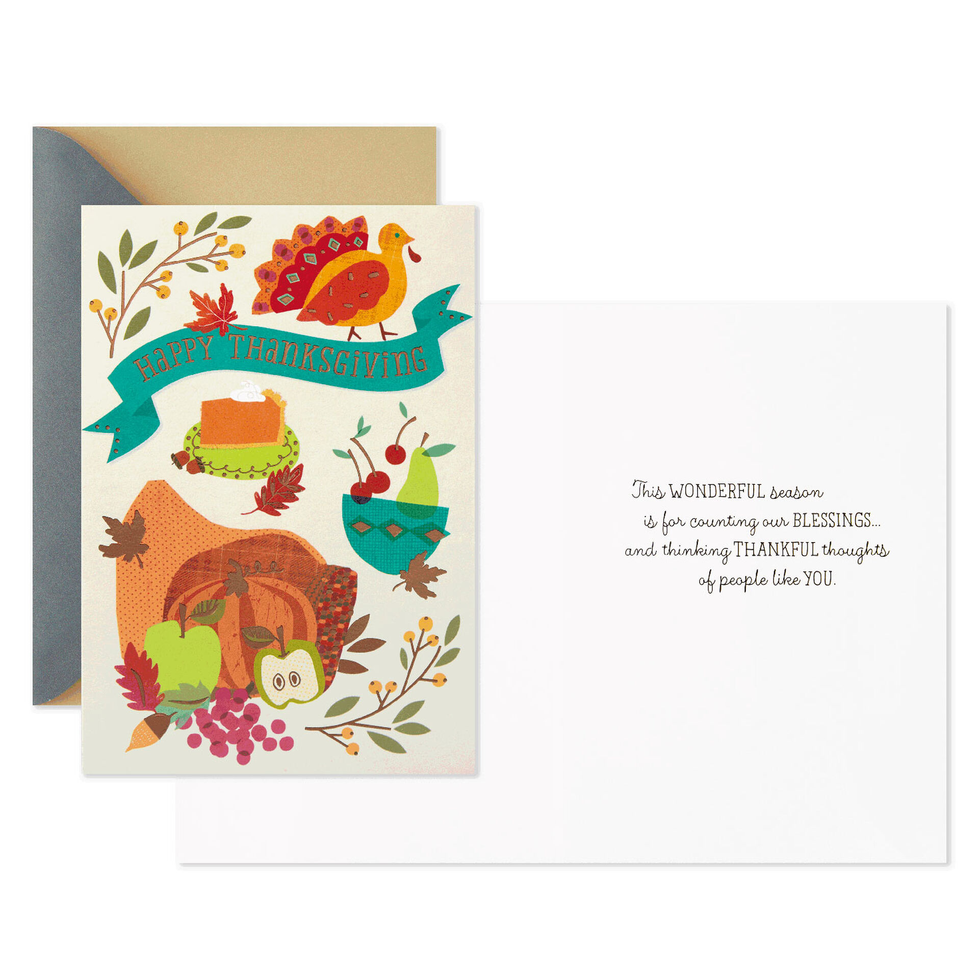 Holiday Icons Thanksgiving Cards, Pack of 10 - Boxed Cards - Hallmark