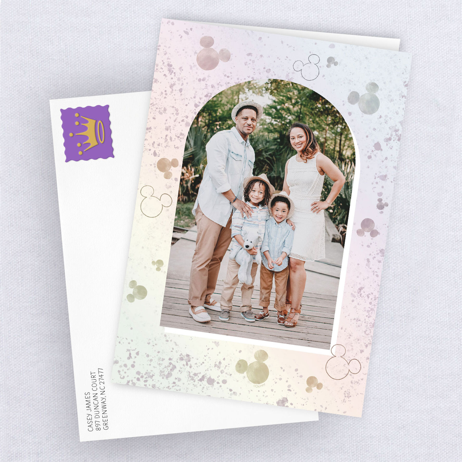 Personalized Disney Mickey Frame Photo Card - Greeting Cards - Hallmark