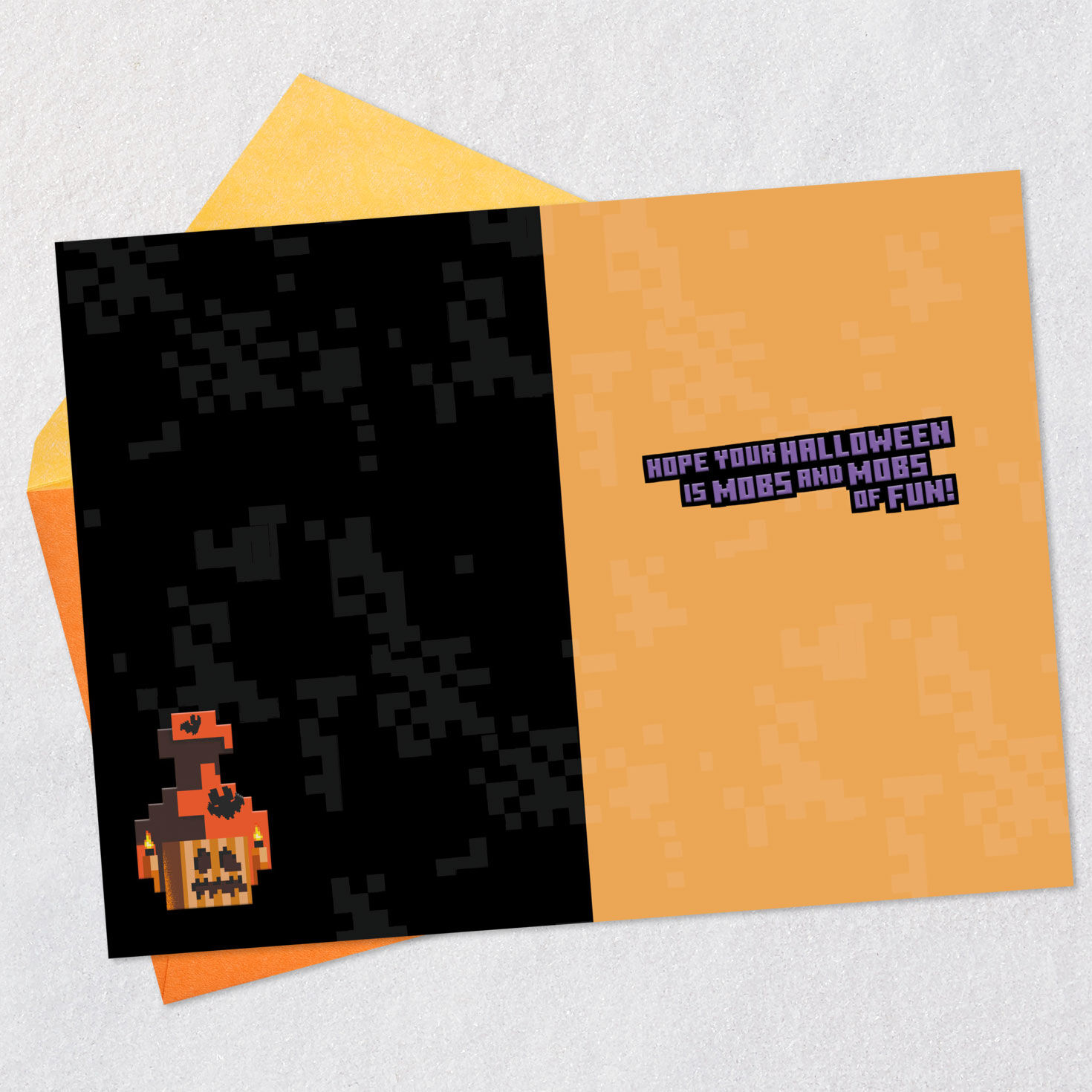 Minecraft Mobs of Fun Halloween Card for Grandson - Greeting Cards ...