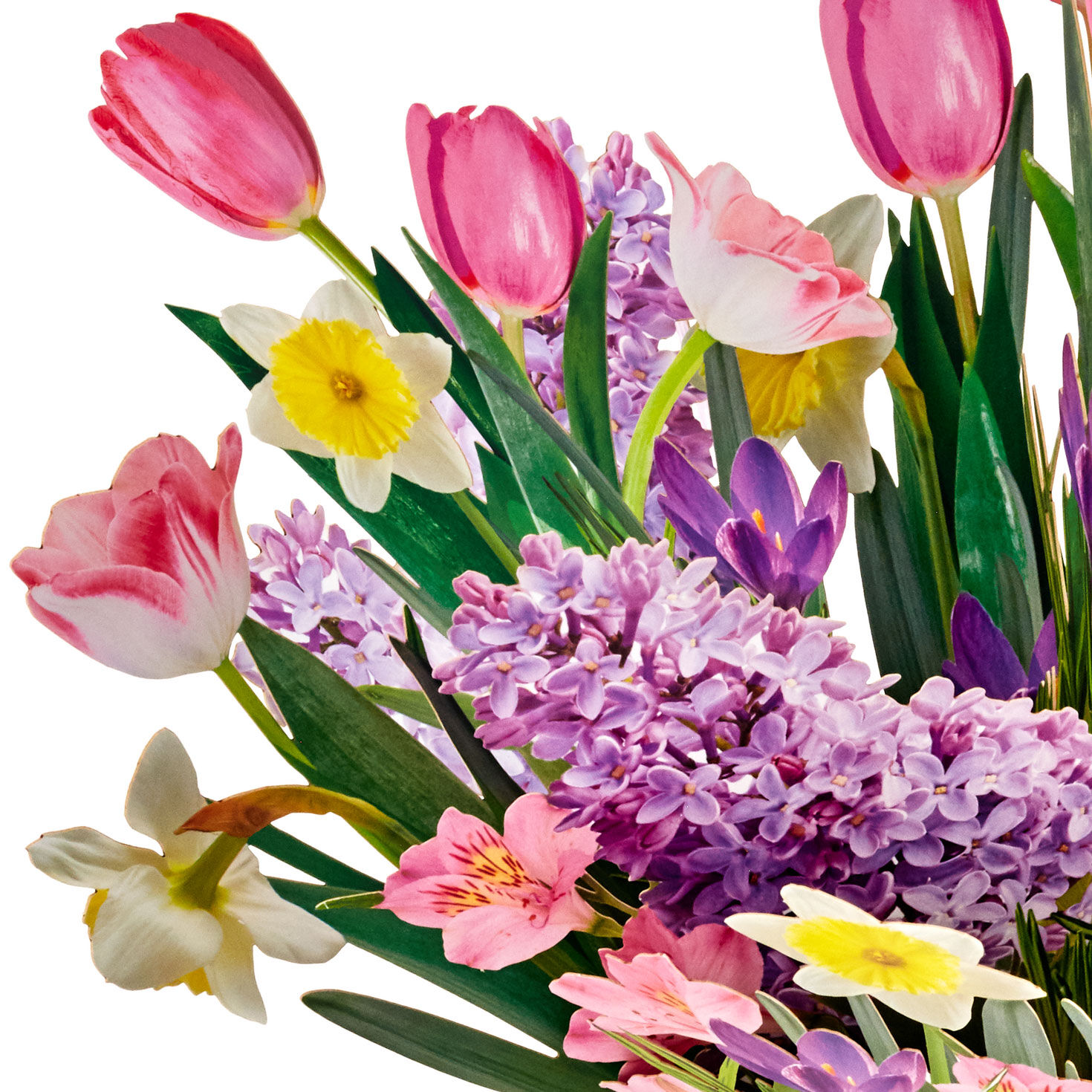 Beautiful Day Spring Flower Bouquet 3D Pop-Up Easter Card - Greeting ...