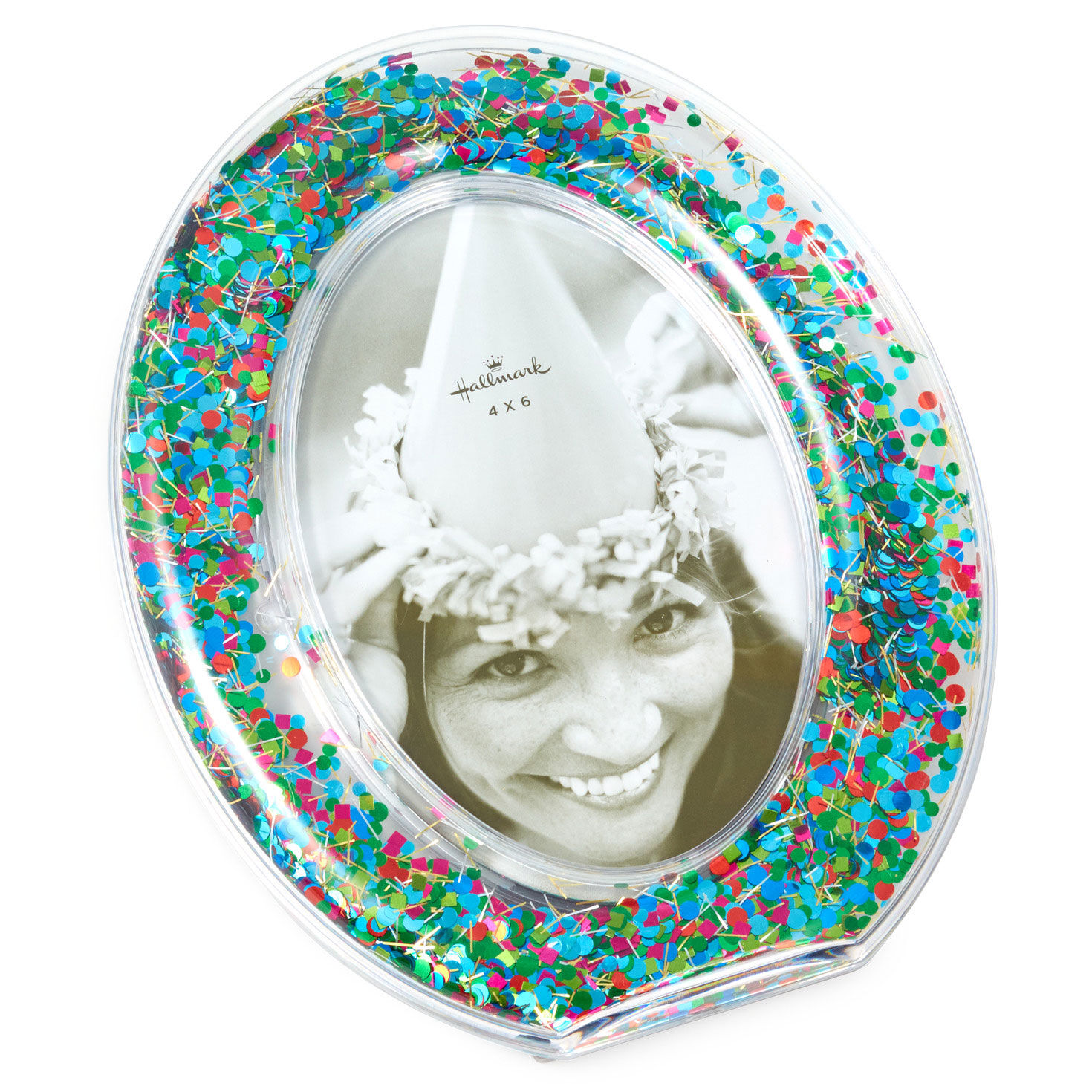 Oval Confetti-Filled Picture Frame, 4x6 - Picture Frames | Hallmark
