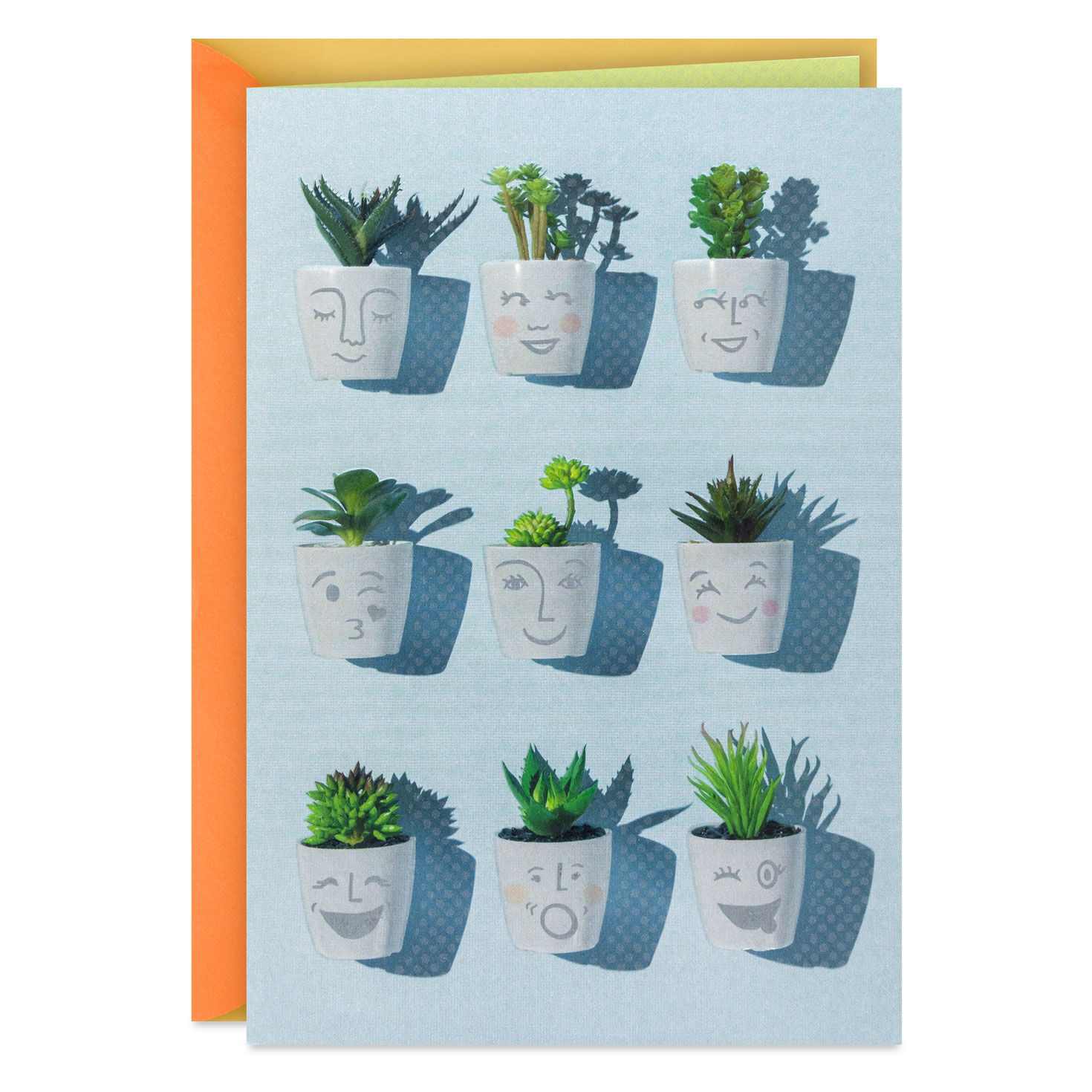 Smiling Succulent Plants Blank Card - Greeting Cards | Hallmark