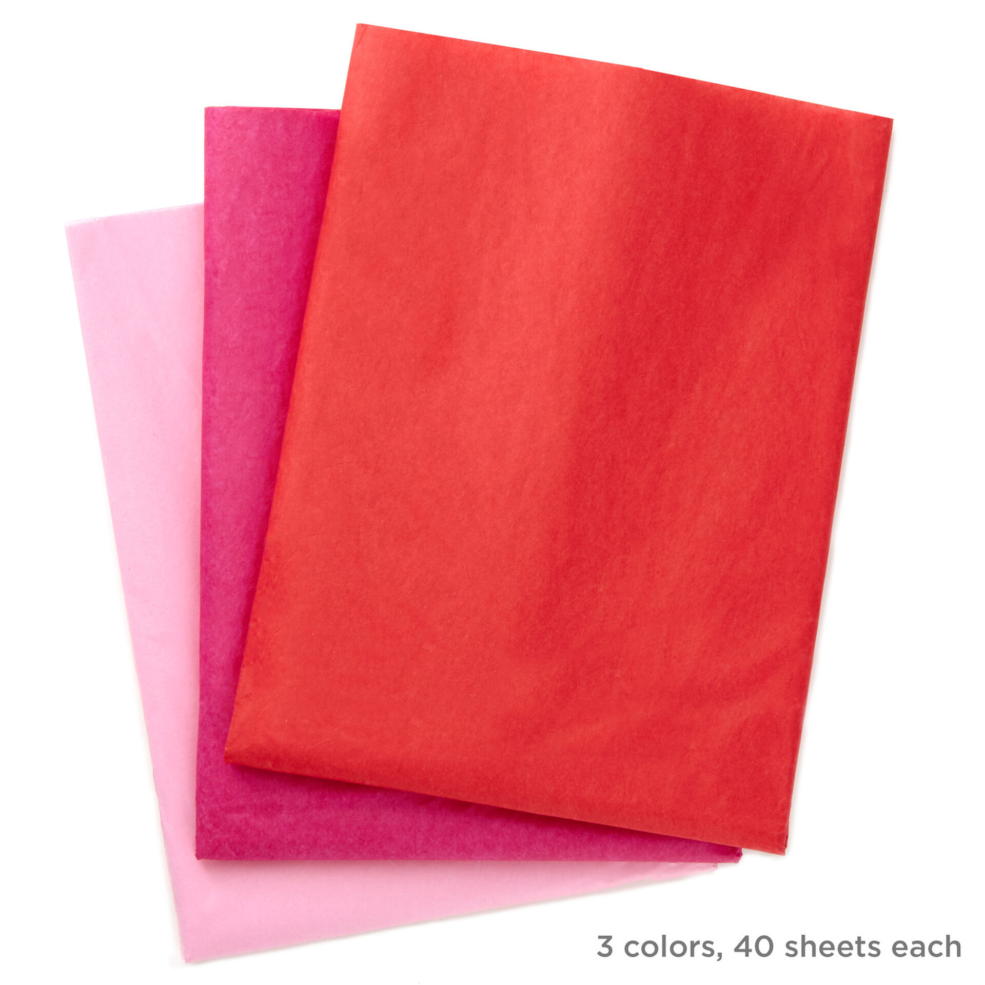 Red/Fuchsia/Pink 3-Pack Bulk Tissue Paper, 120 sheets - Tissue - Hallmark