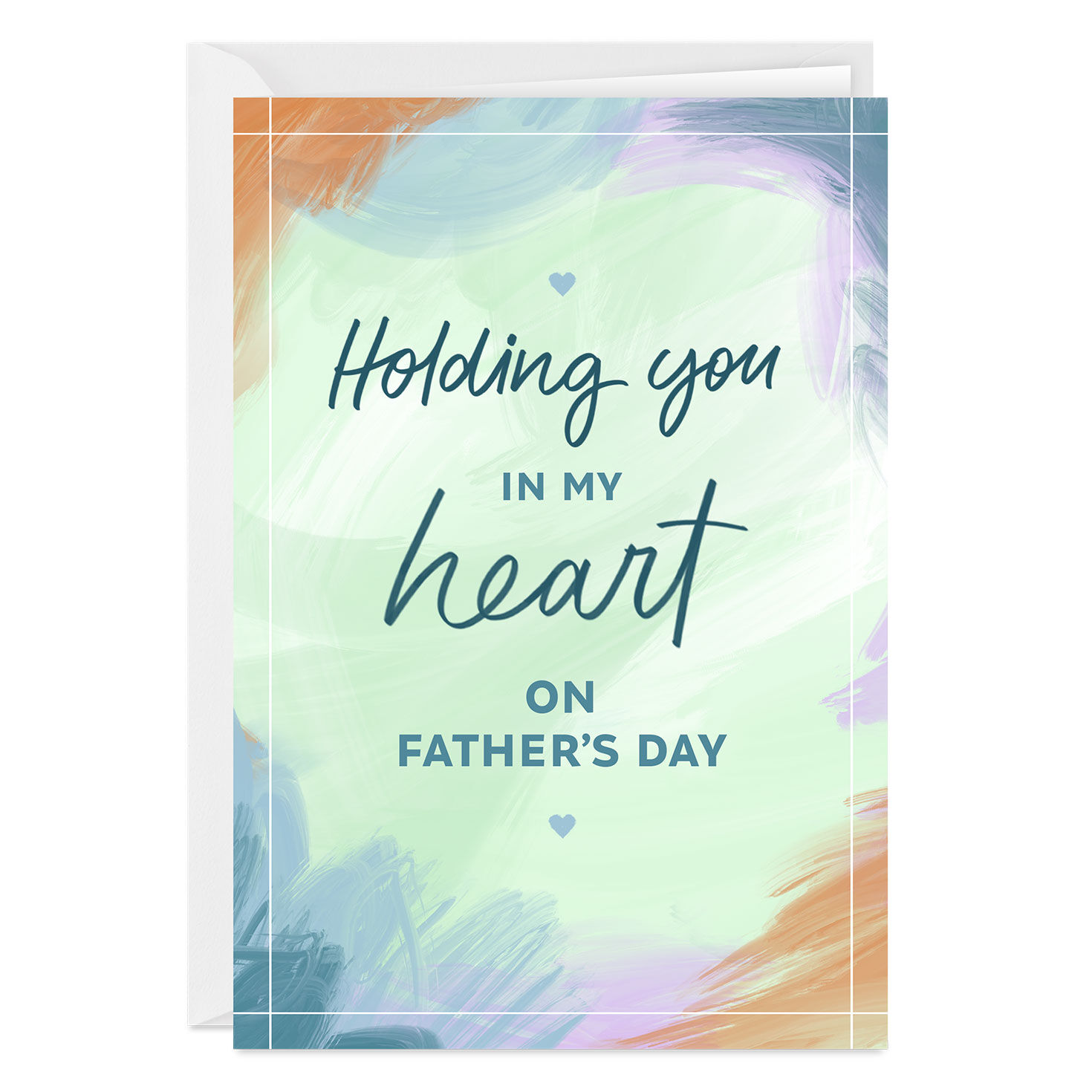 Holding You in My Heart Custom Father's Day Card for Loss of Dad ...
