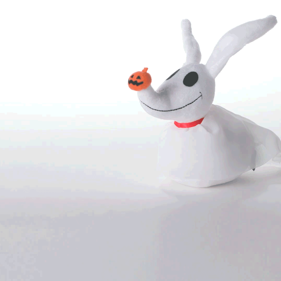 Disney Tim Burton's The Nightmare Before Christmas Zero Zip-Along Plush ...