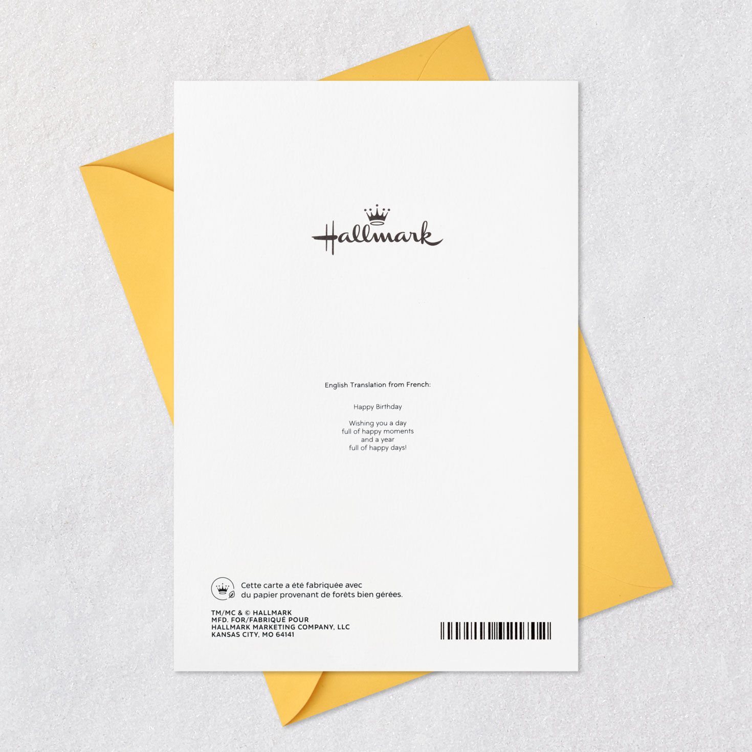 Happy Moments and Days French-Language Birthday Card - Greeting Cards ...