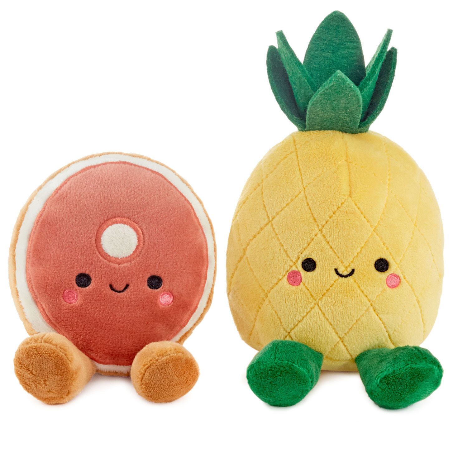 Better Together Ham and Pineapple Magnetic Plush Pair, 7" - Classic ...