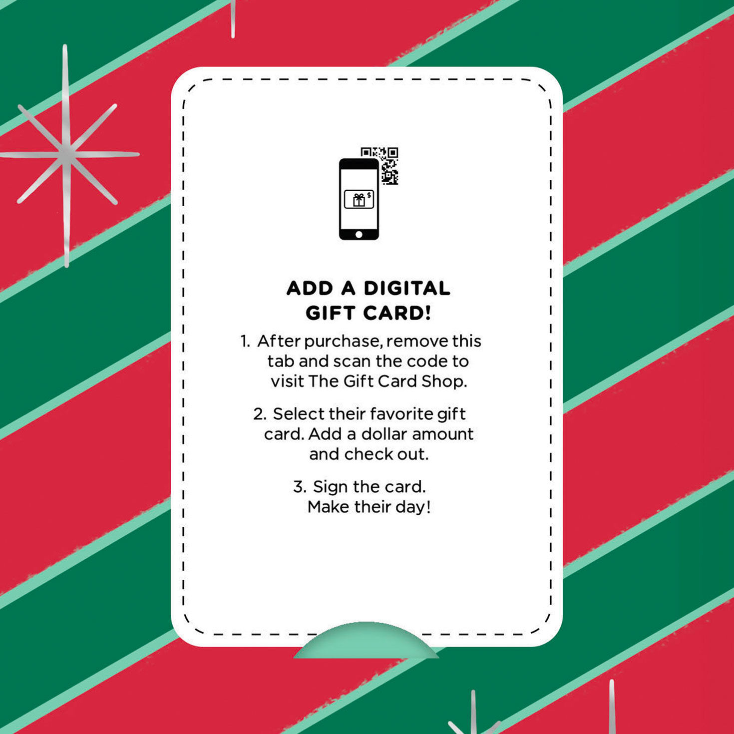 Merry Mod Santa Gift Card Greeting Christmas Card - Greeting Cards ...