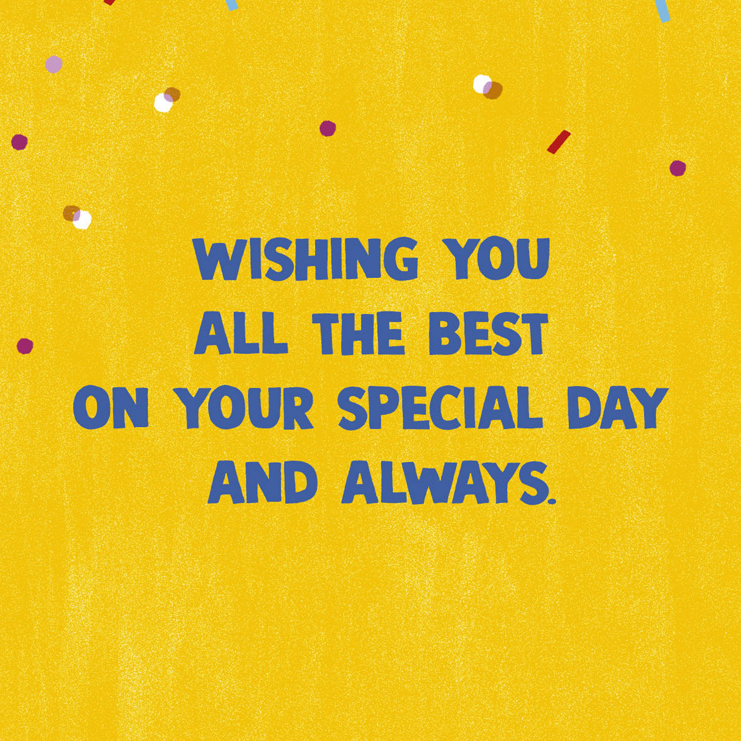 Wishing You All the Best Braille Birthday Card - Greeting Cards | Hallmark