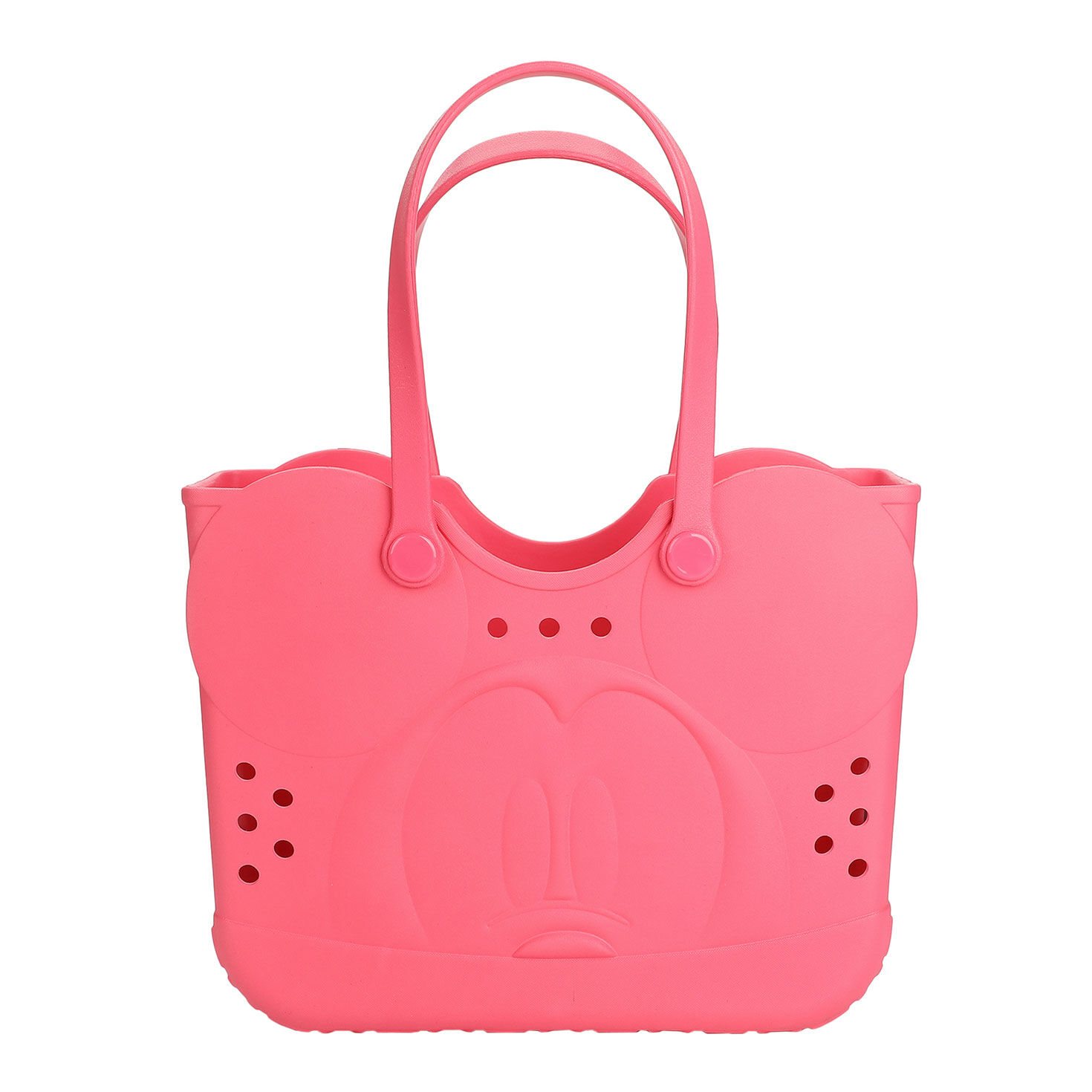 BioWorld Disney Mickey Mouse Coral Molded Tote Bag - Handbags & Purses ...