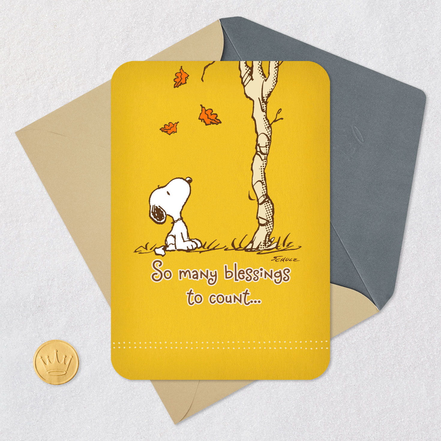 Peanuts® Snoopy Many Blessings to Count Thanksgiving Card - Greeting ...