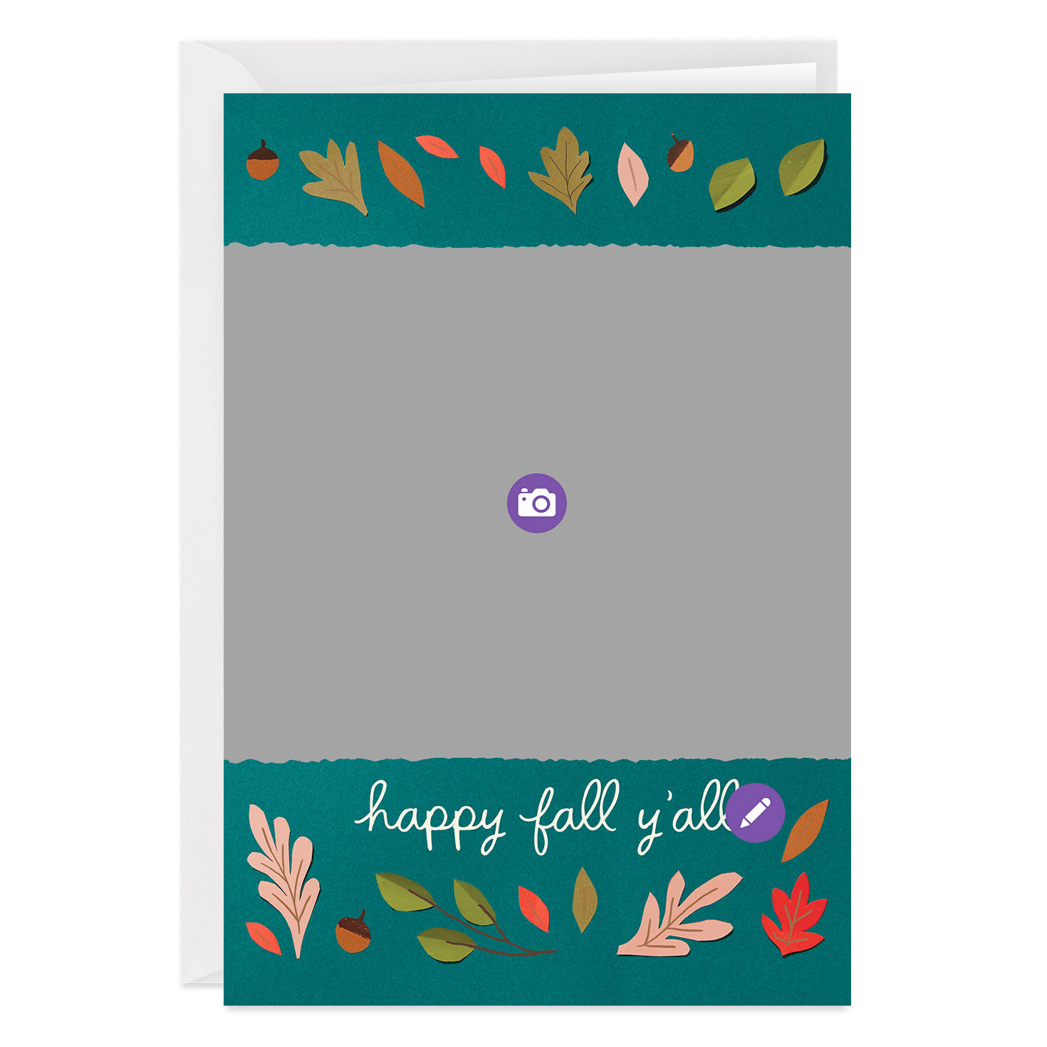 Personalized Fall Leaves Photo Card - Greeting Cards | Hallmark