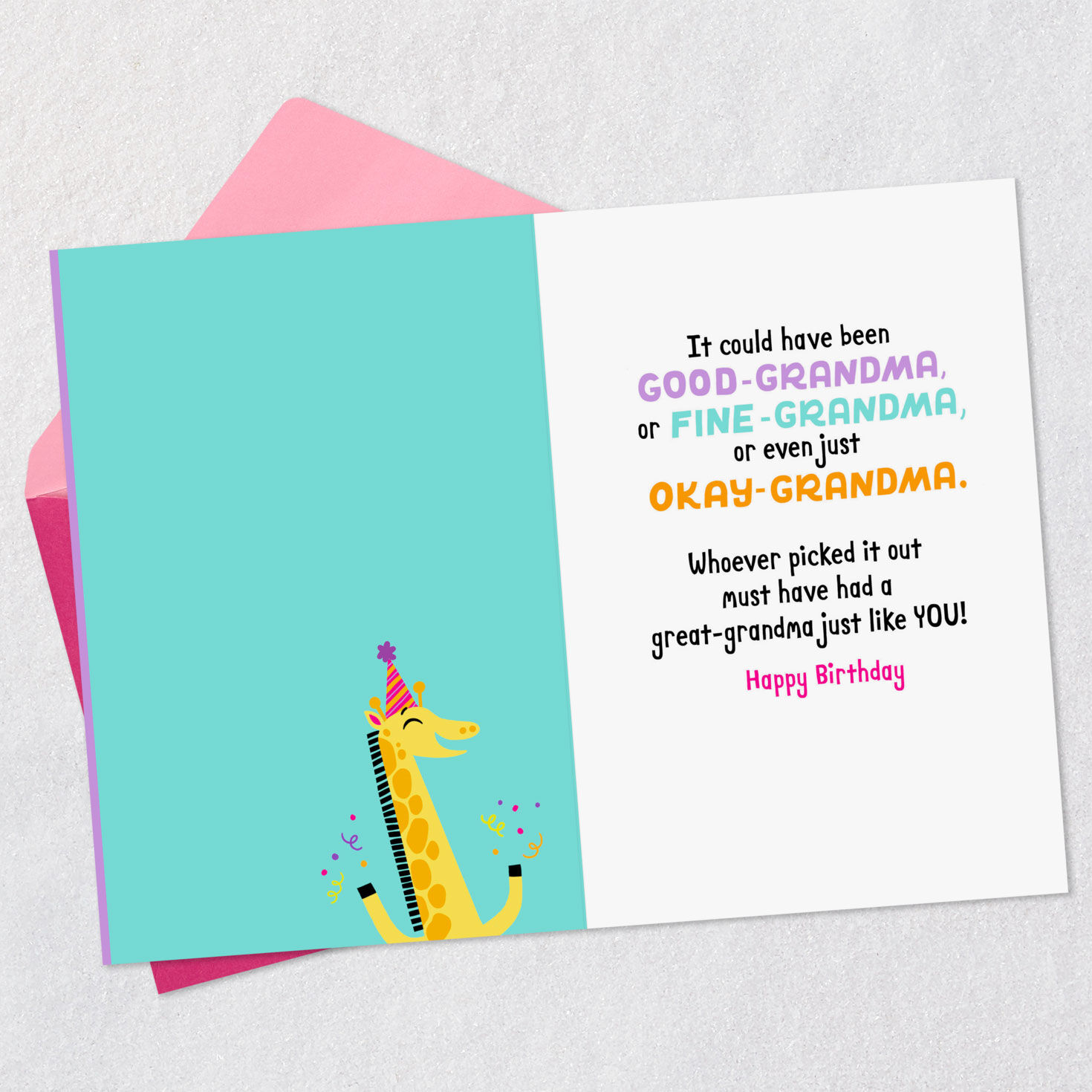 Your Name Says It All Birthday Card for Great-Grandma - Greeting Cards ...