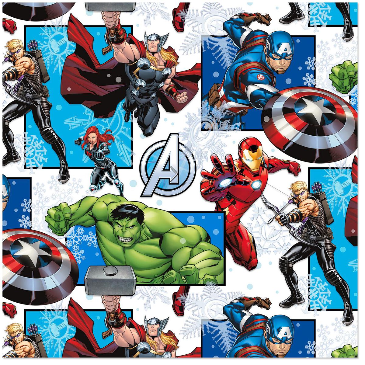 Marvel Avengers in Action Christmas Wrapping Paper Roll, 35 sq. ft ...