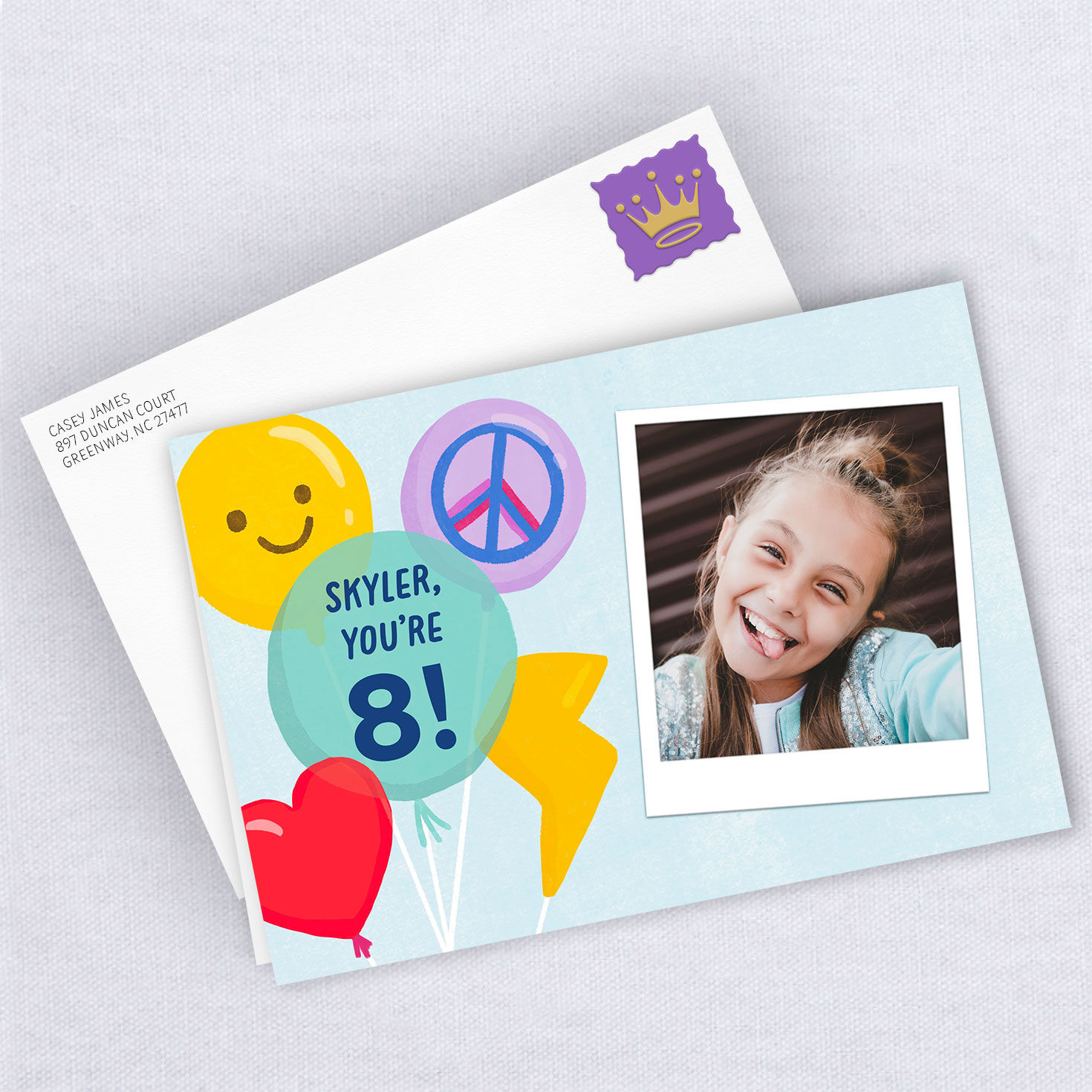 Personalized Balloons Celebration Photo Card - Greeting Cards | Hallmark