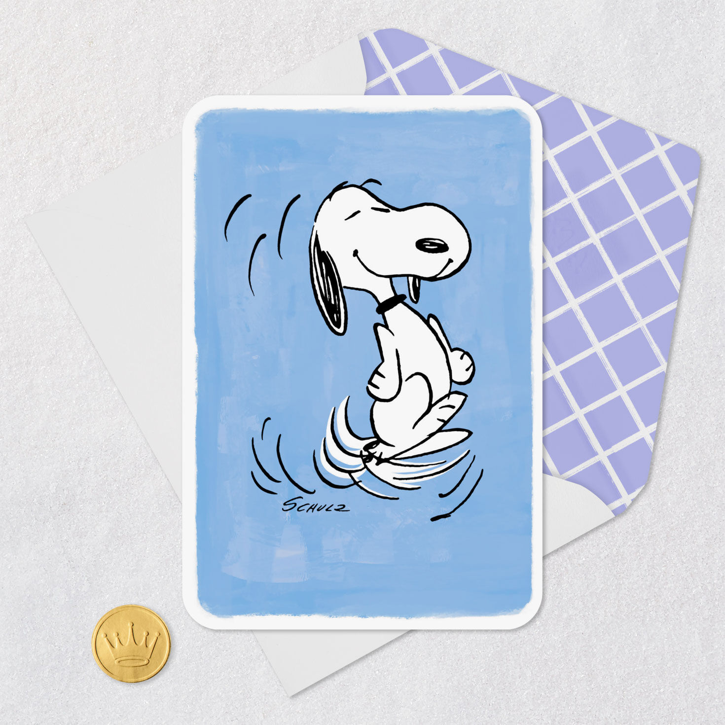 Peanuts® Snoopy Happy Dance Blank Card - Greeting Cards | Hallmark