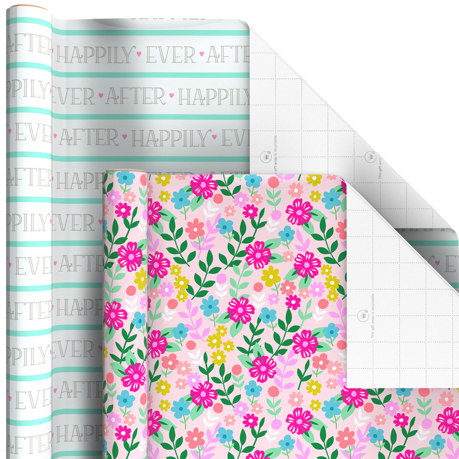 Happy Occasions 6-Pack Assorted Wrapping Paper Roll Bundle, 180 sq. ft ...