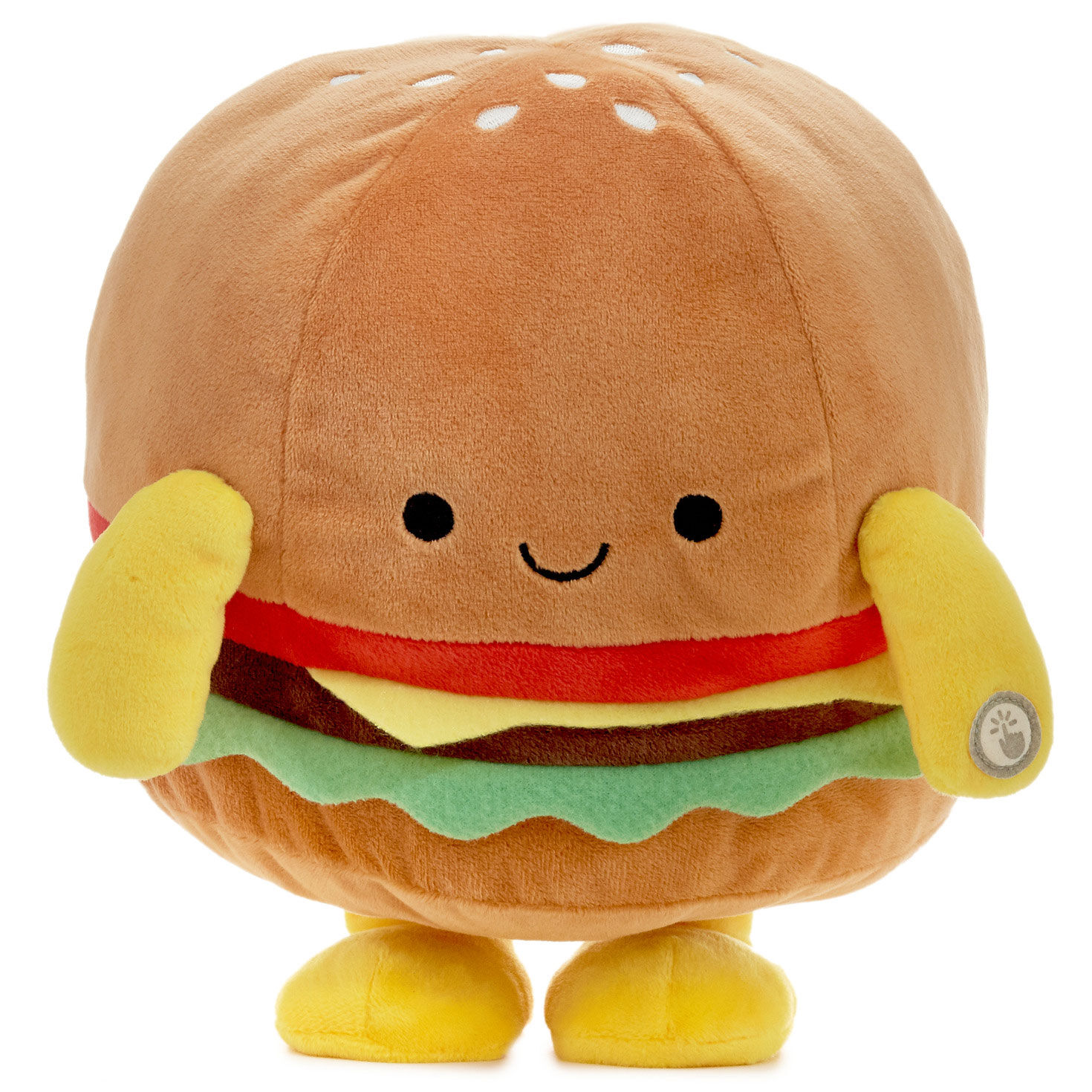 Hamburger Plush With Sound and Motion, 10" - Interactive Stuffed ...