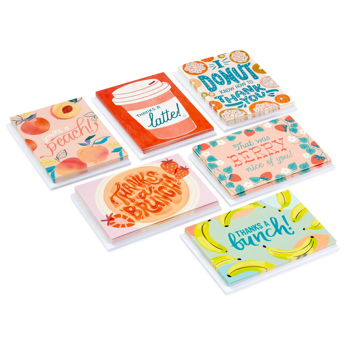 Fun Foods Thank-You Note Cards, Pack of 36 - Note Cards & Stationery ...