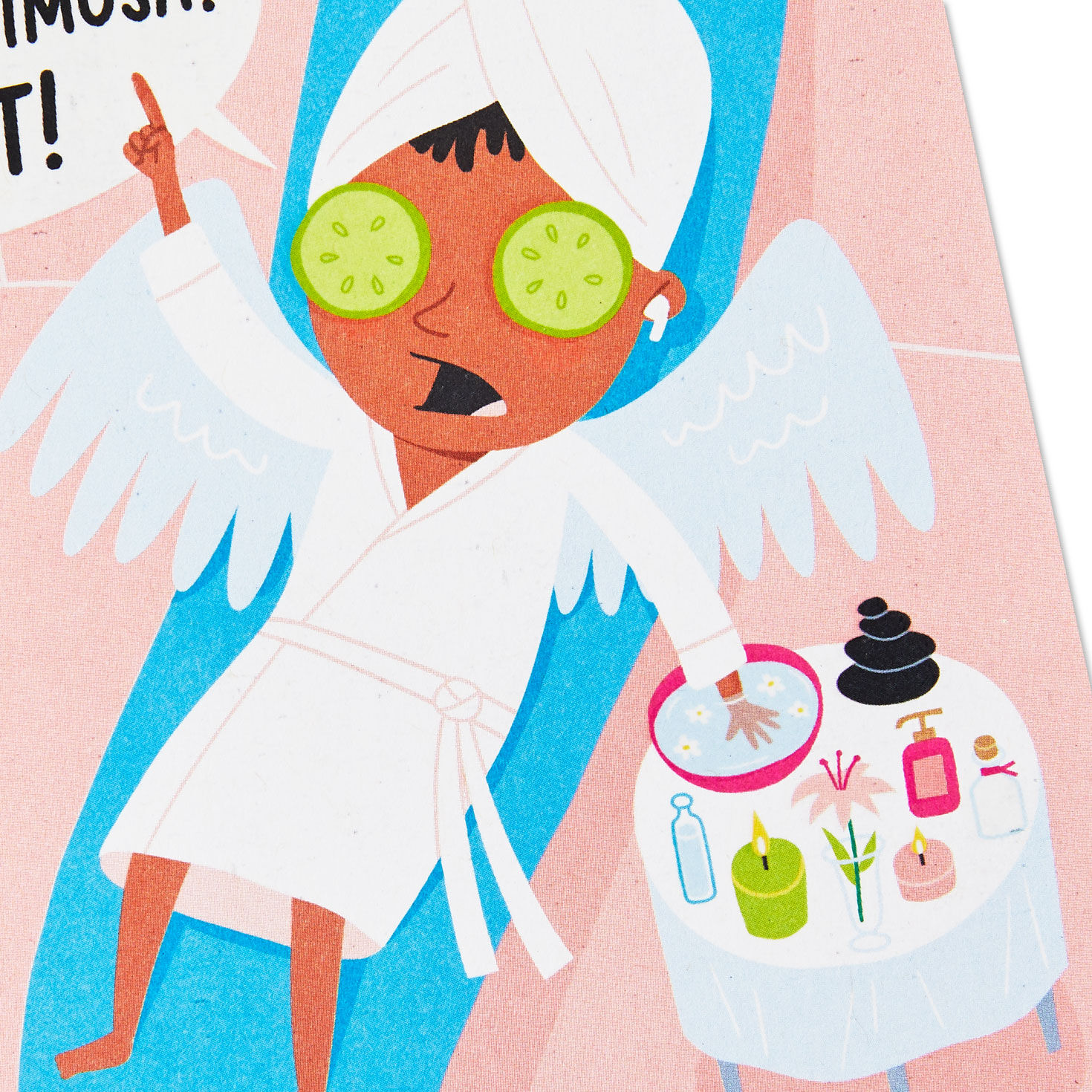 Guardian Angel Spa Day Funny Birthday Card - Greeting Cards | Hallmark