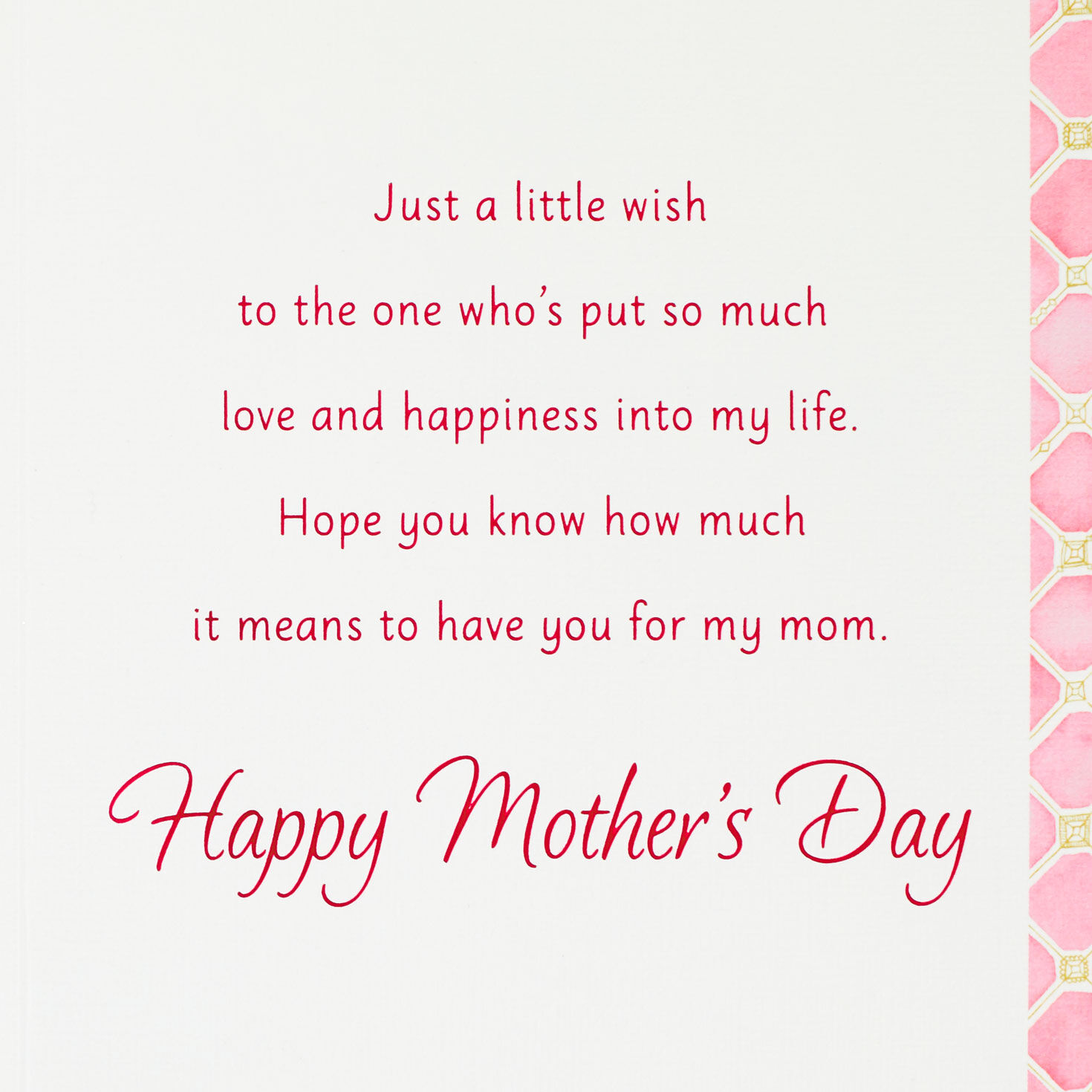 Mom, A Little Wish for You Mother's Day Card - Greeting Cards | Hallmark