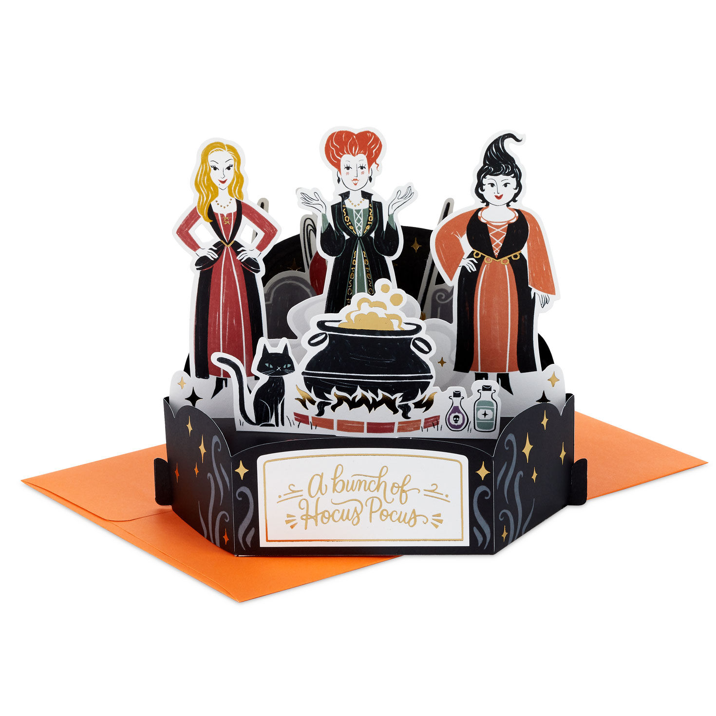 Disney Hocus Pocus Bubbling Cauldron Pop-Up Card - Greeting Cards ...