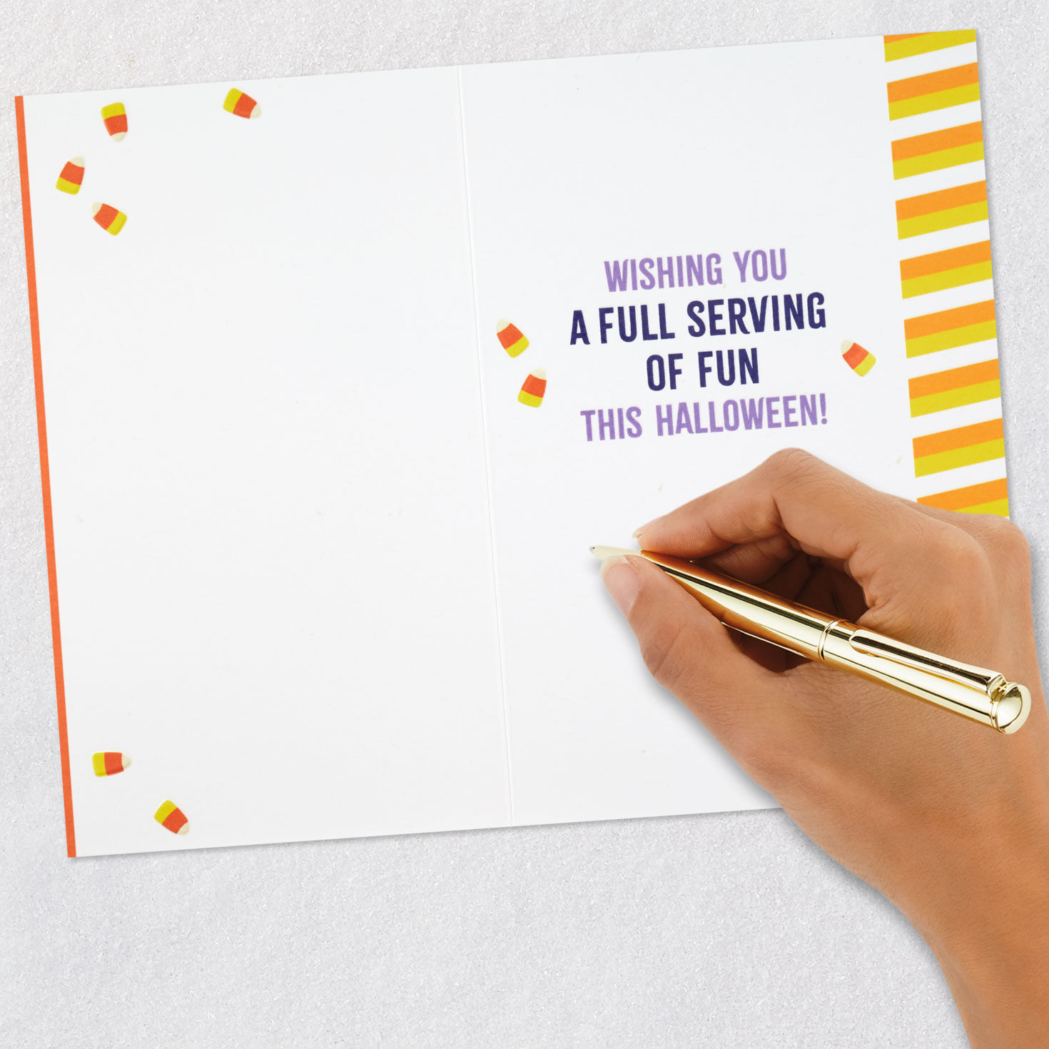 Peanuts® Snoopy and Woodstock Candy Corn Funny Halloween Card ...