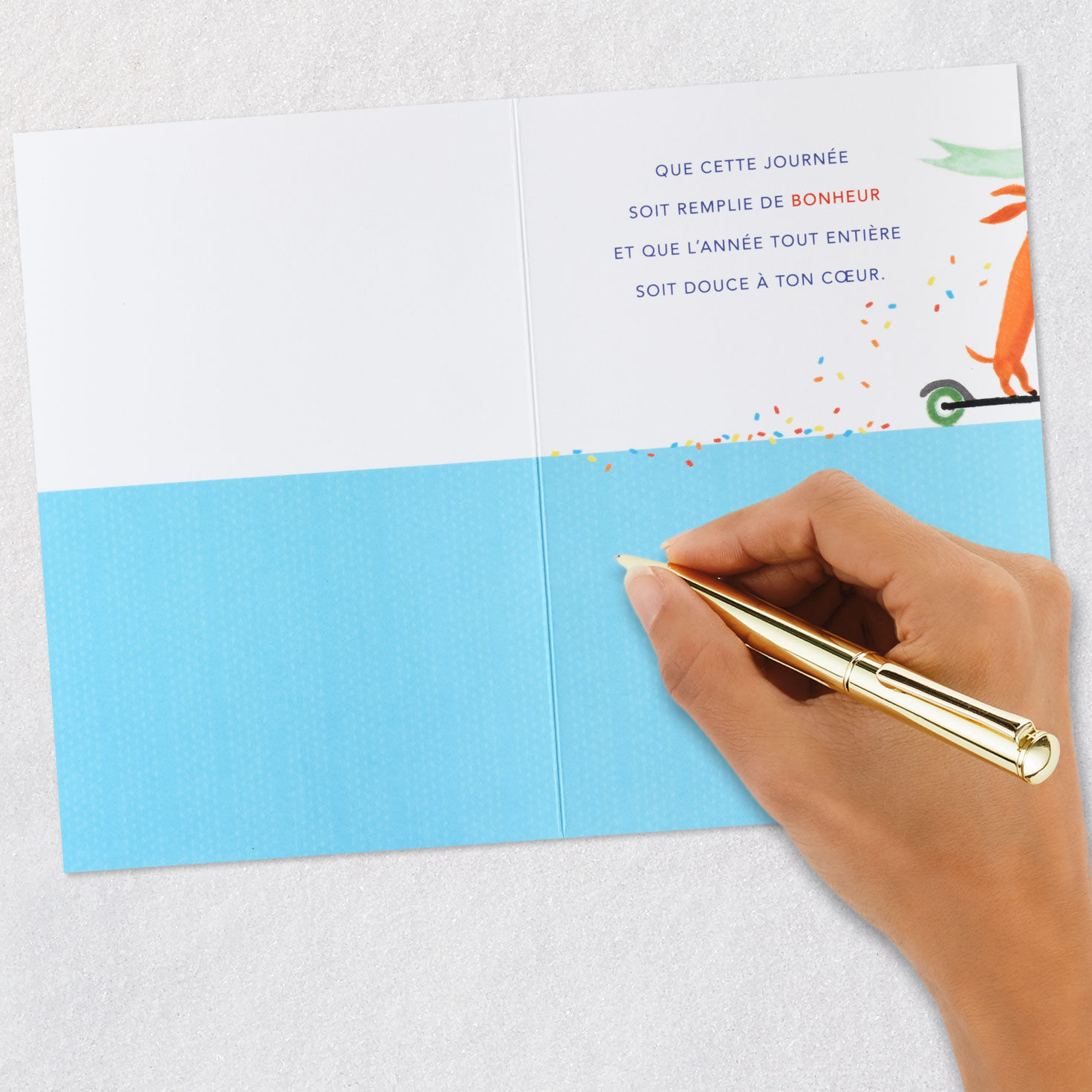 Happy Moments and Days French-Language Birthday Card - Greeting Cards ...